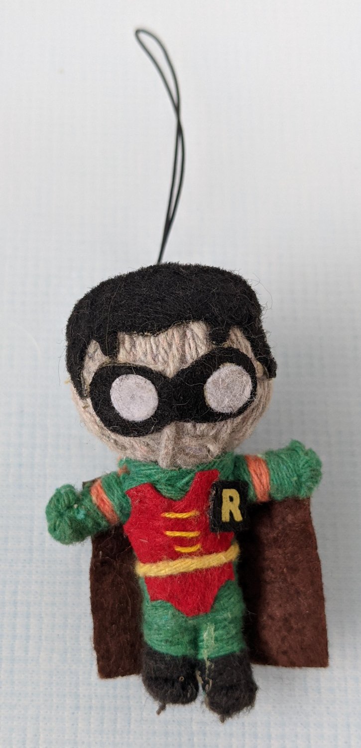 DC Comics Robin VooDoo String Doll Keychain Figure