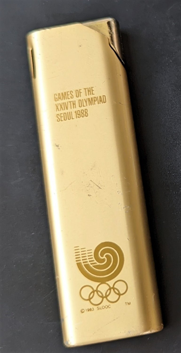 Seoul Olympiad Vintage Cigarette Lighter Olympics Kingstar Skill 1988