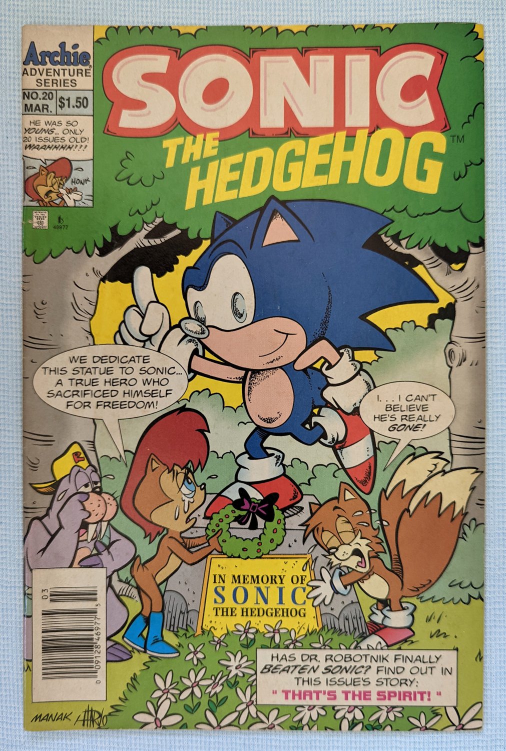 Sonic The Hedgehog #20 Comic Archie 1995
