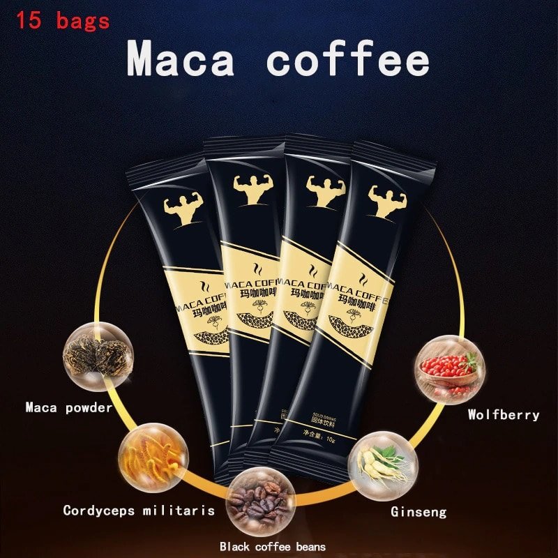 Ginseng Coffee Maca Energy Coffee for Men X Power Enhance Libido Relieve Stress