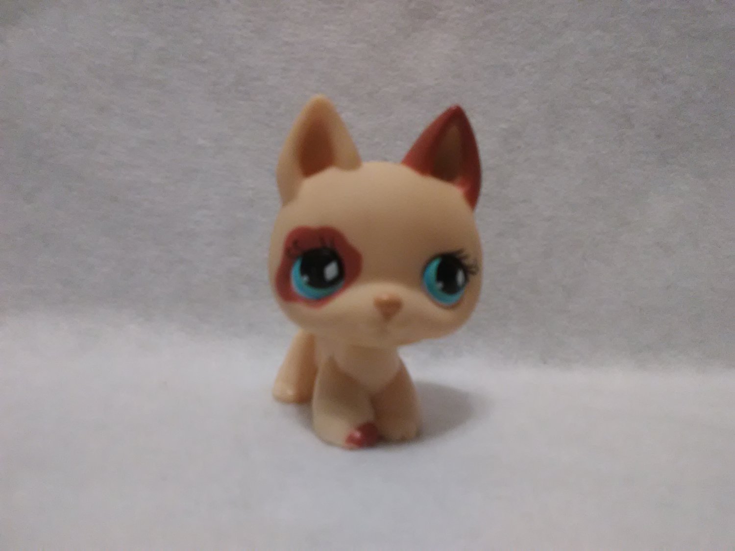 Littlest Pet Shop LPS German Shephard #744 Beige Body Blue Eyes Loose ...