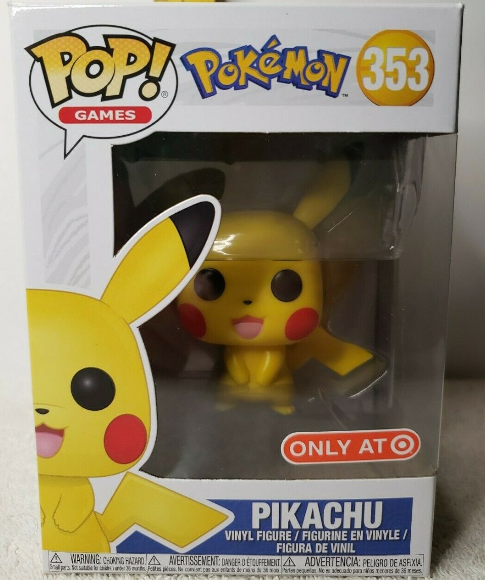 FUNKO POP GAMES POKEMON (PIKACHU) #353 BRAND NEW Protector