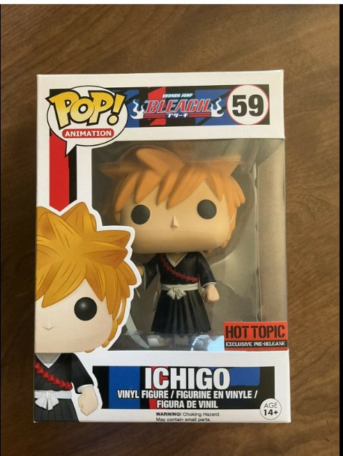 Funko Pop! Bleach Ichigo #59 Hot Topic Pre-Release Exclusive Protector