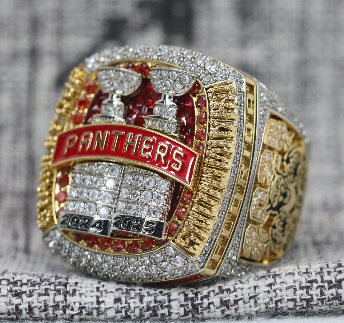 PLAYER RING 2025 FLORIDA PANTHERS Hockey Stanley Cup Championship Ring ...