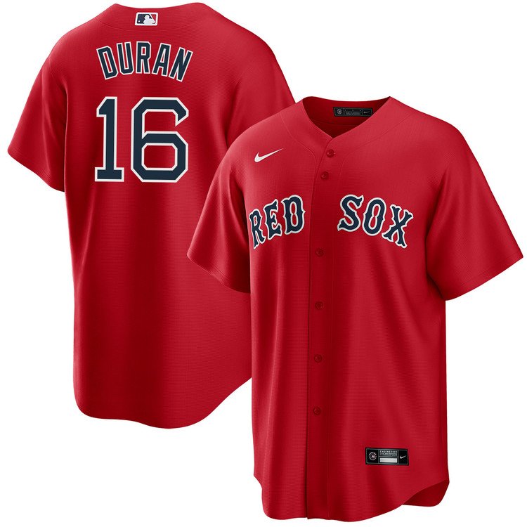 Men & Youth jarren duran red sox 16 stitched baseball jersey red