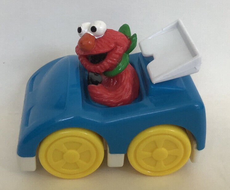 1993 ELMO Tyco Playtime Sesame Street Plastic Toy Car vintage collectible