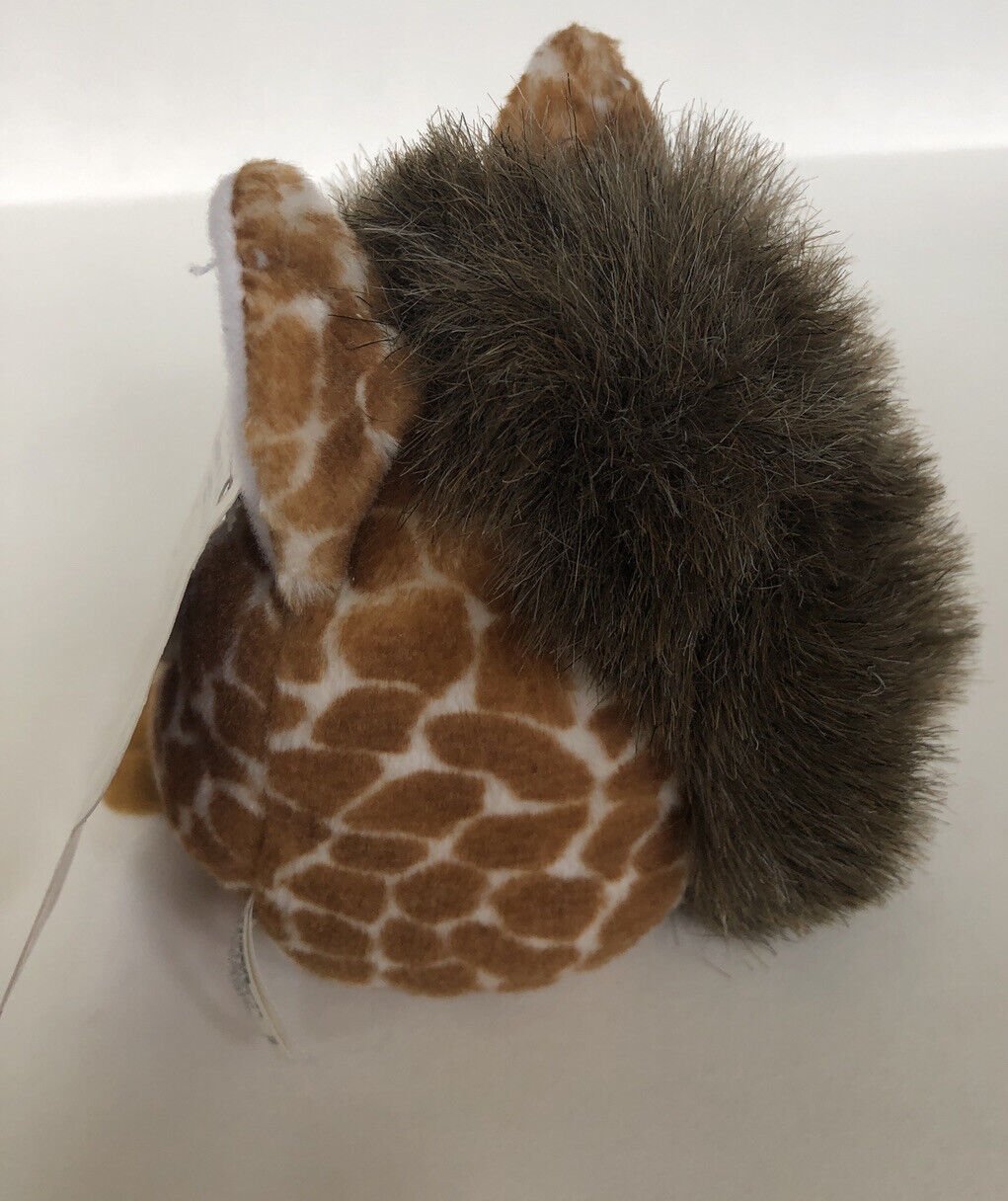 NEW Furby Buddies 1999 Hug Please Giraffe Gray Eyes Beanie Plush Toy