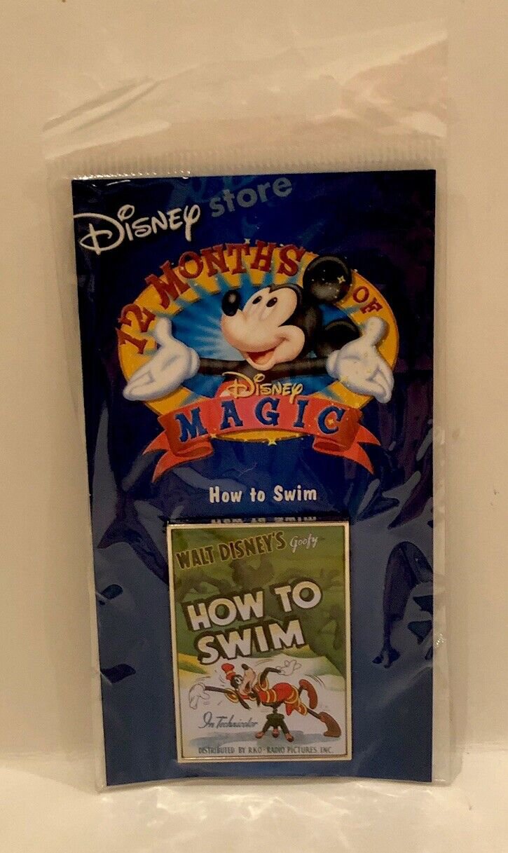 NEW Disney Store 12 Months of Magic 2002 Cartoon Poster How to Swim ...