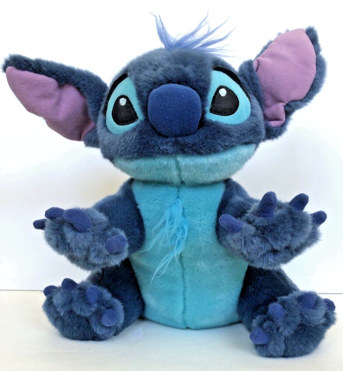 Disney Store LILO and Stitch as Dog Blue Stuffed Animal 14" Plush Soft Toy