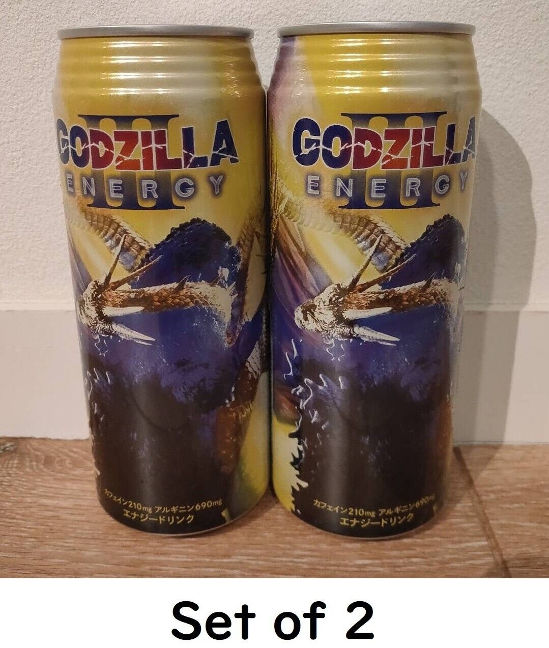 Cheerio GODZILLA ENERGY Ⅲ 500ml × 2 Carbonated energy drink King ...