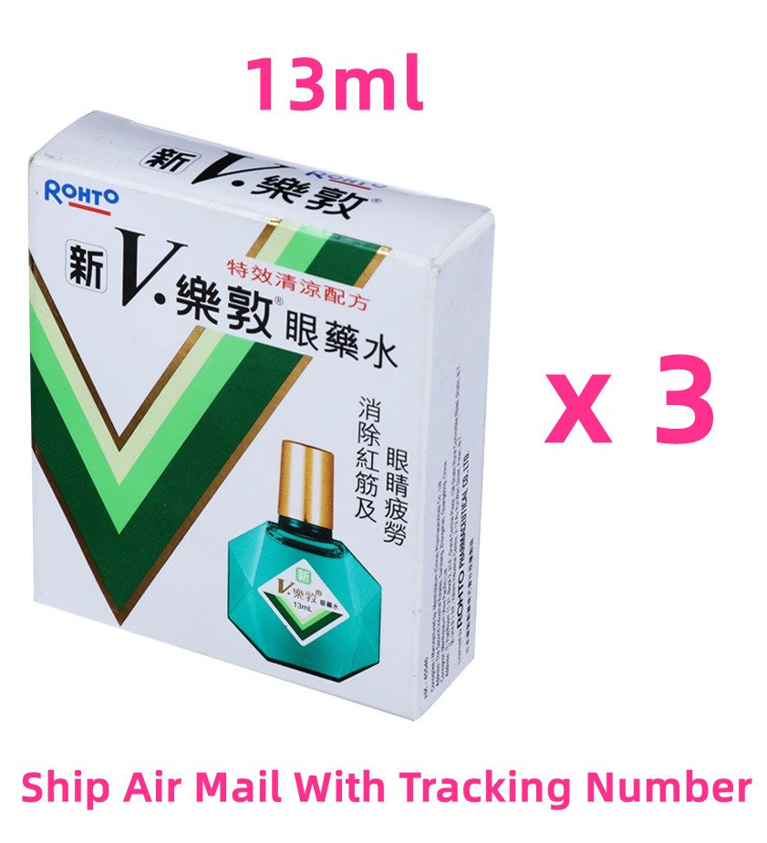 Rohto Mentholatum New V Rohto Plus Eye Drops 13ml x 3 Bottles