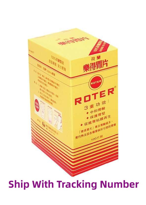 Roter Antacid 100 tablets for stomach pain, indigestion & heartburn x 1 Box