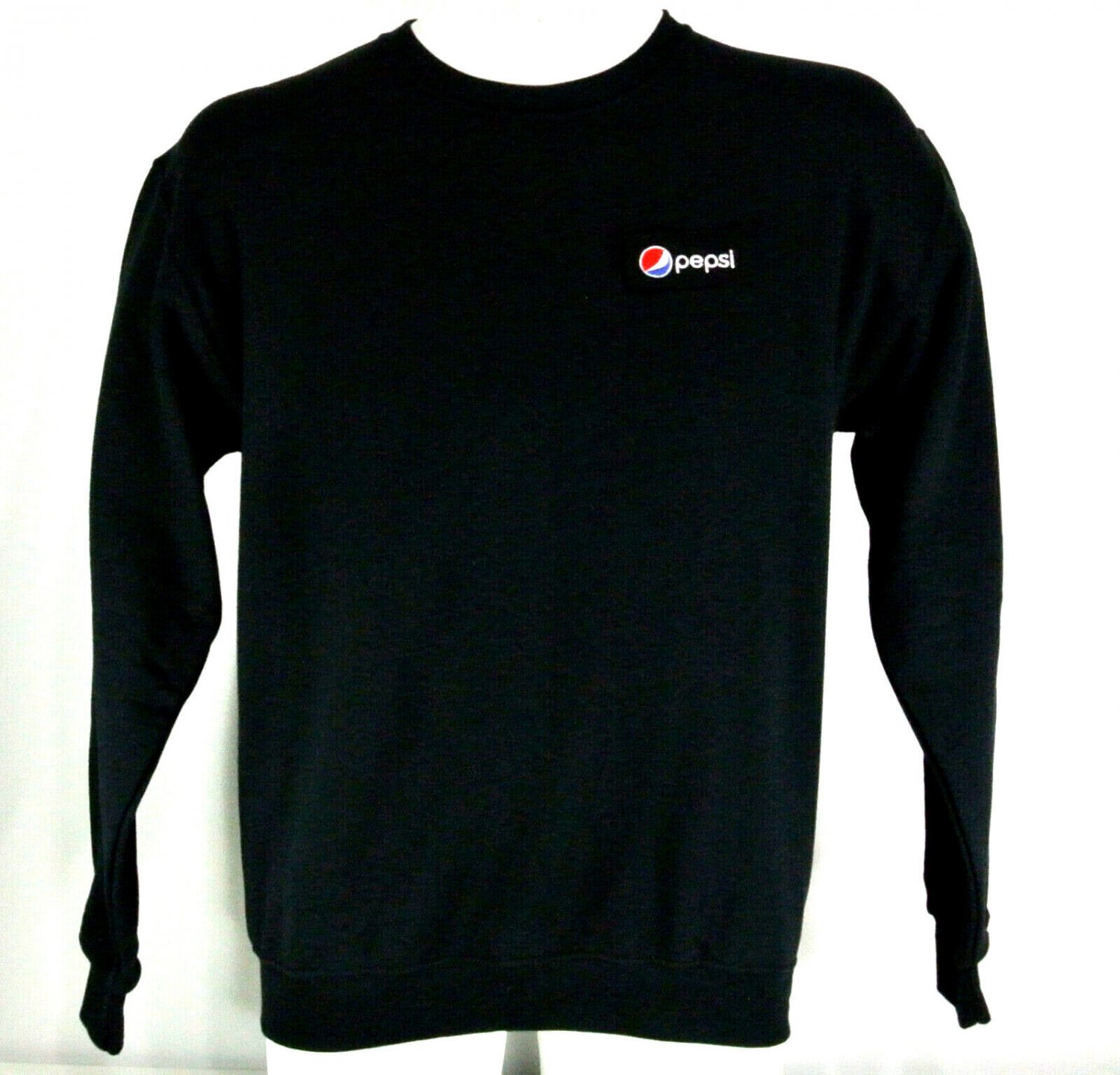 PEPSI Cola Pepsico Employee Uniform Sweatshirt Black Size L 50 NEW MT