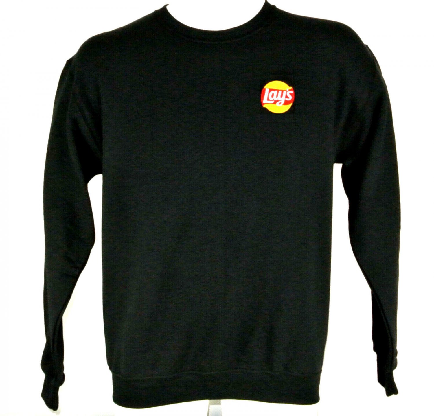 LAY'S Frito Lay Pepsico Employee Uniform Sweatshirt Black Size L 50 NEW MT