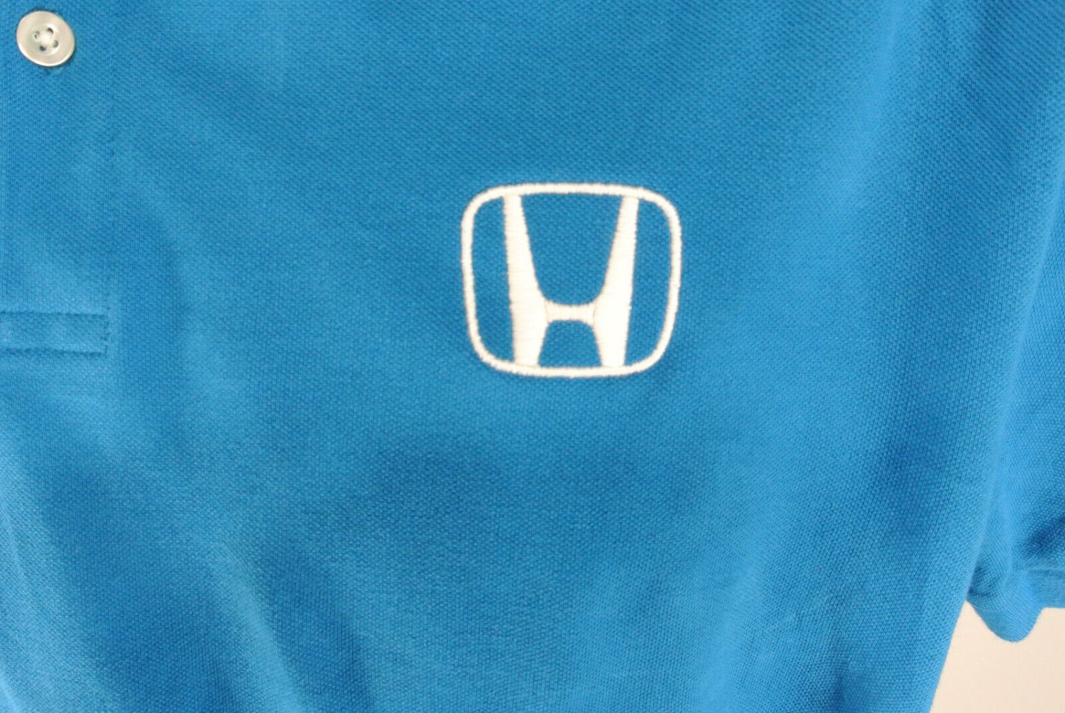 HONDA Car Automotive Employee Uniform Polo Shirt Blue Size L 48 NEW NWT
