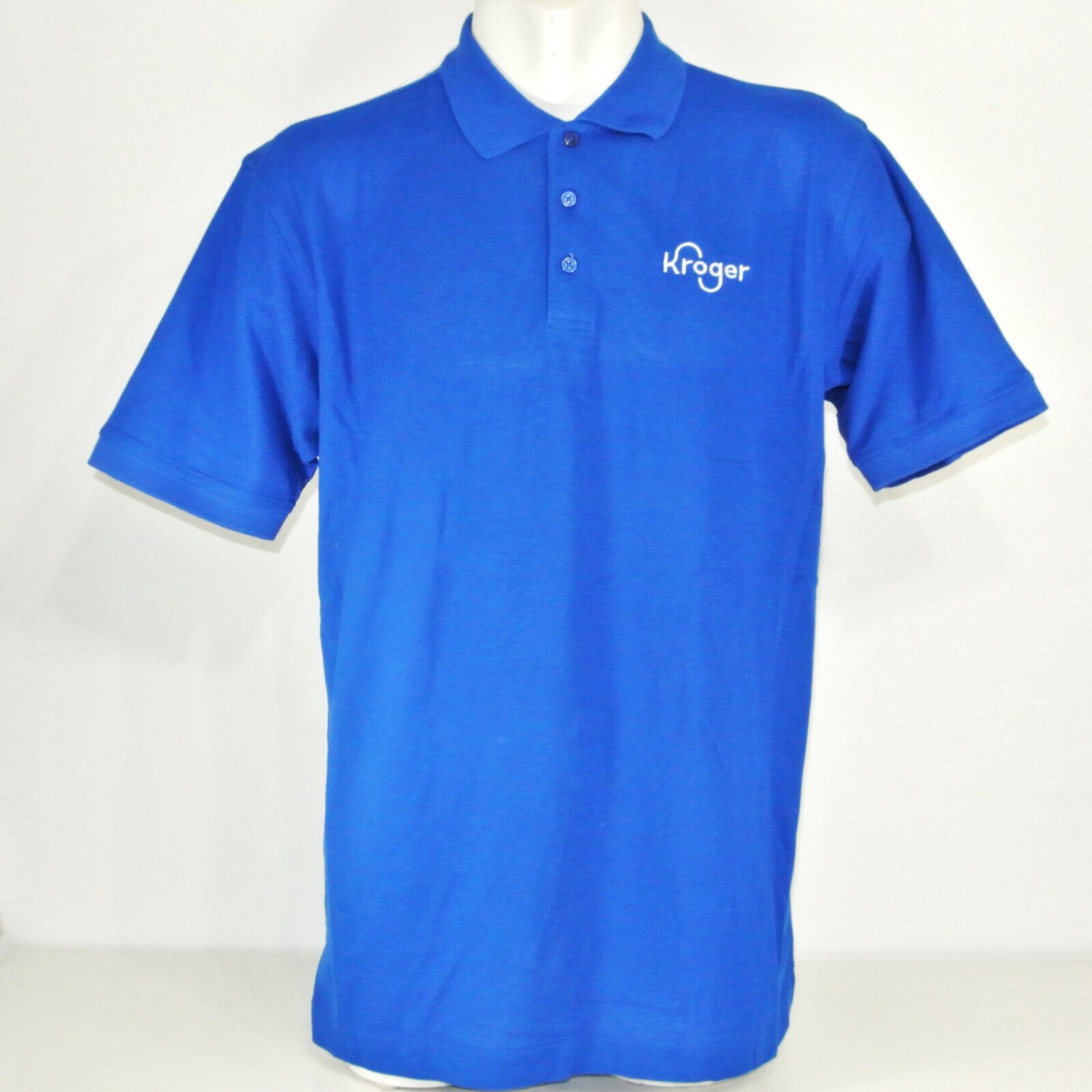 KROGER Grocery Store Manager Employee Uniform Polo Shirt Blue Size M ...