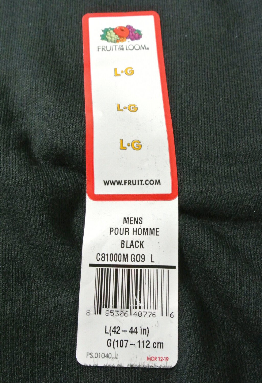 TIM HORTONS Big Logo Employee Uniform Sweatshirt Black Size L NWT