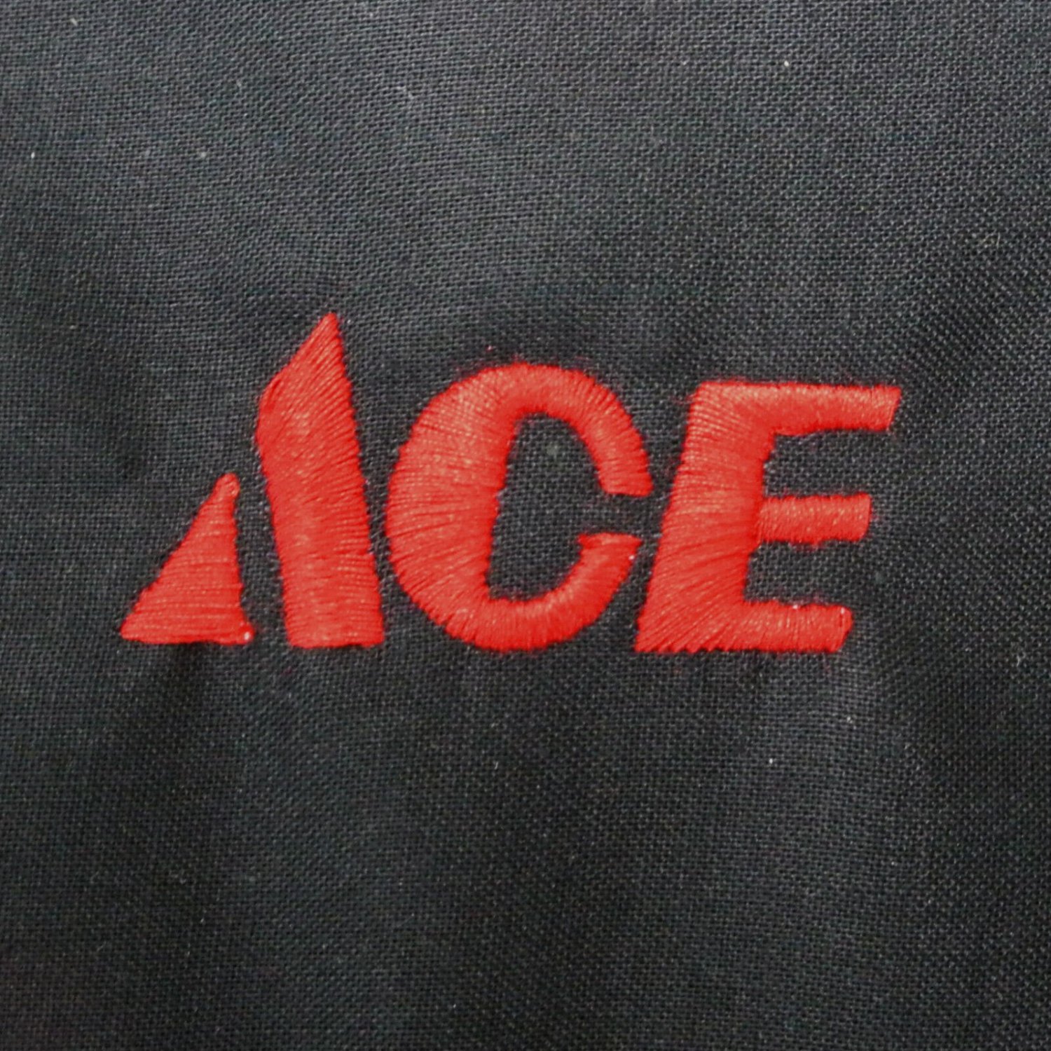 ACE HARDWARE Store Employee Uniform Polo Shirt Black Size L Large NEW