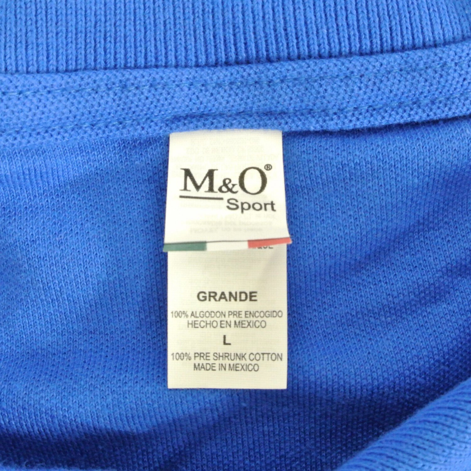 EXXON Gas Station Oil Employee Uniform Polo Shirt Blue Size L Large NEW
