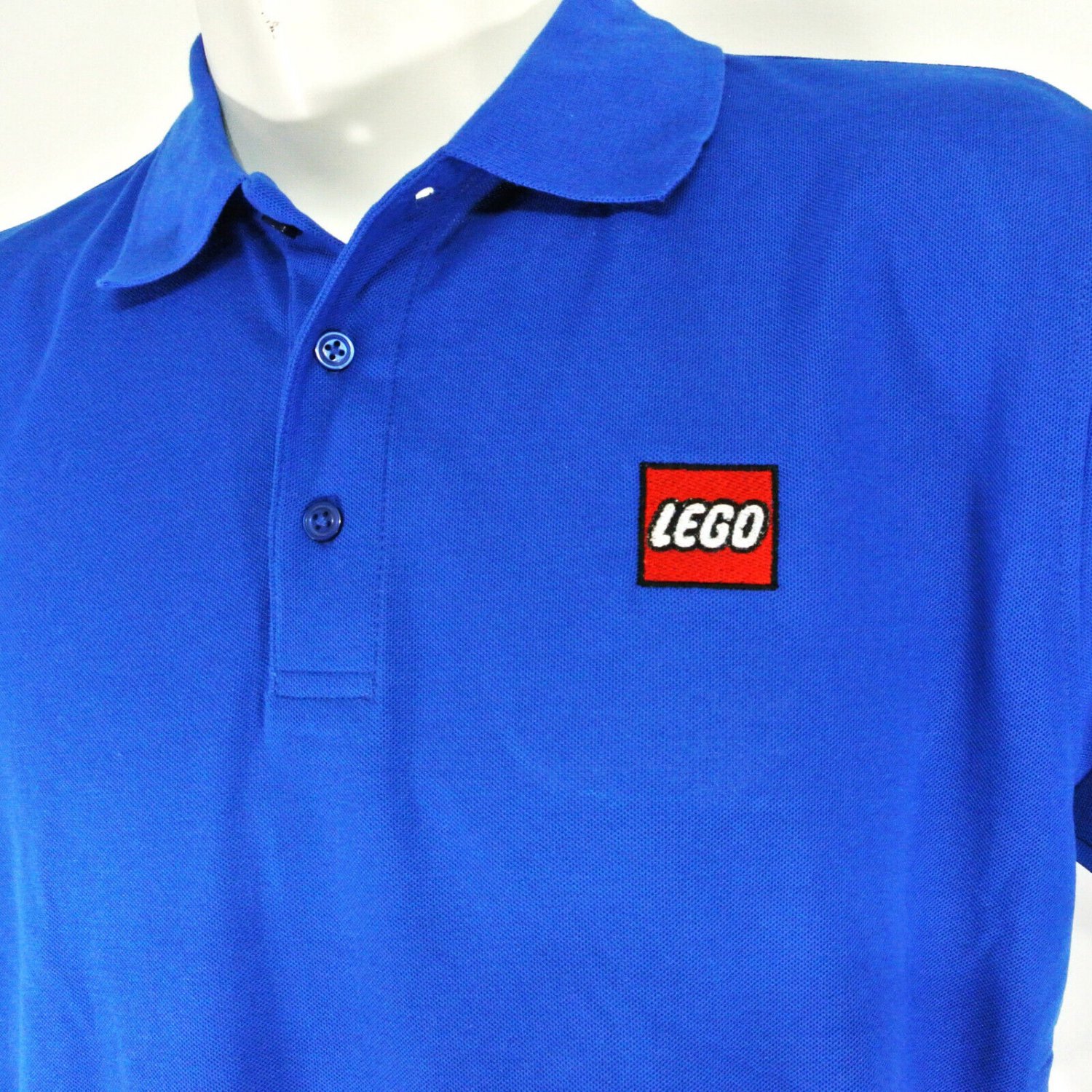 LEGO Legoland Uniform Polo Shirt Blue Size M Medium NEW
