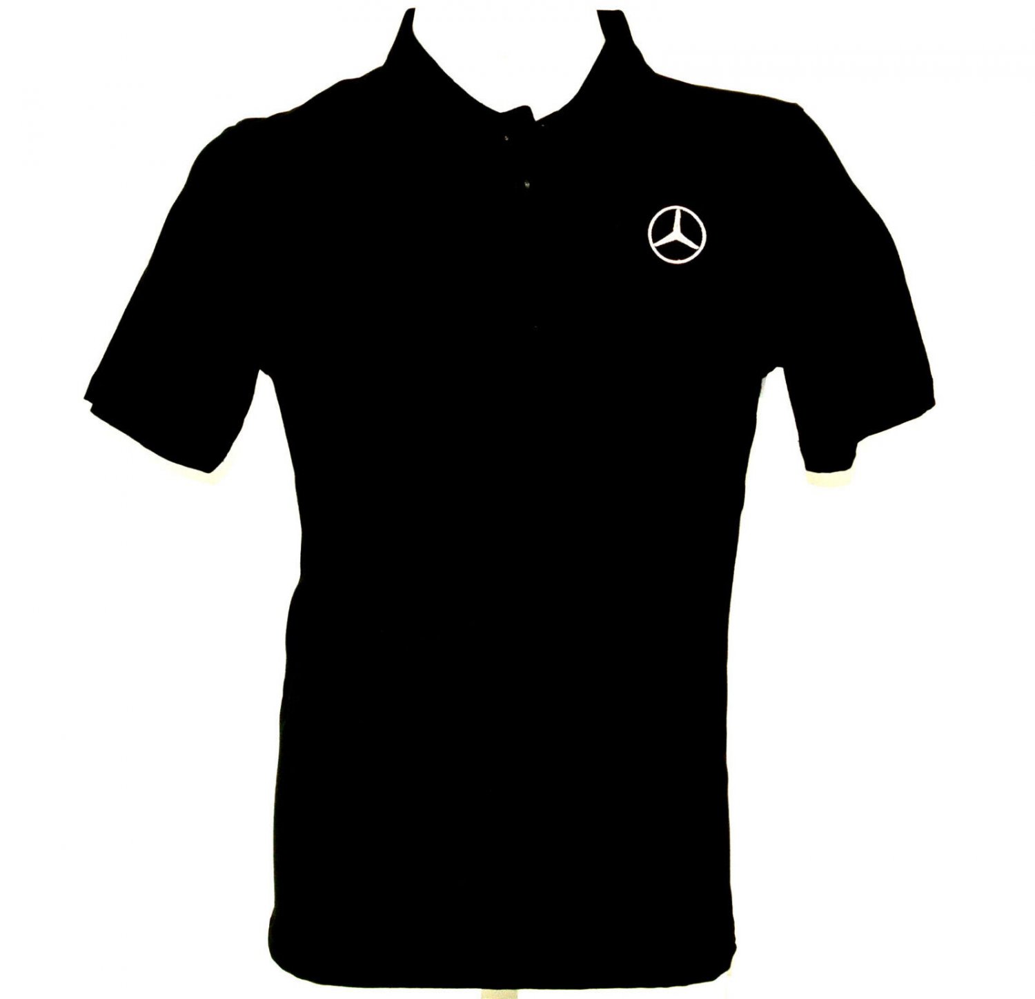 MERCEDES Car Dealership Uniform Polo Shirt Black Size M Medium NEW