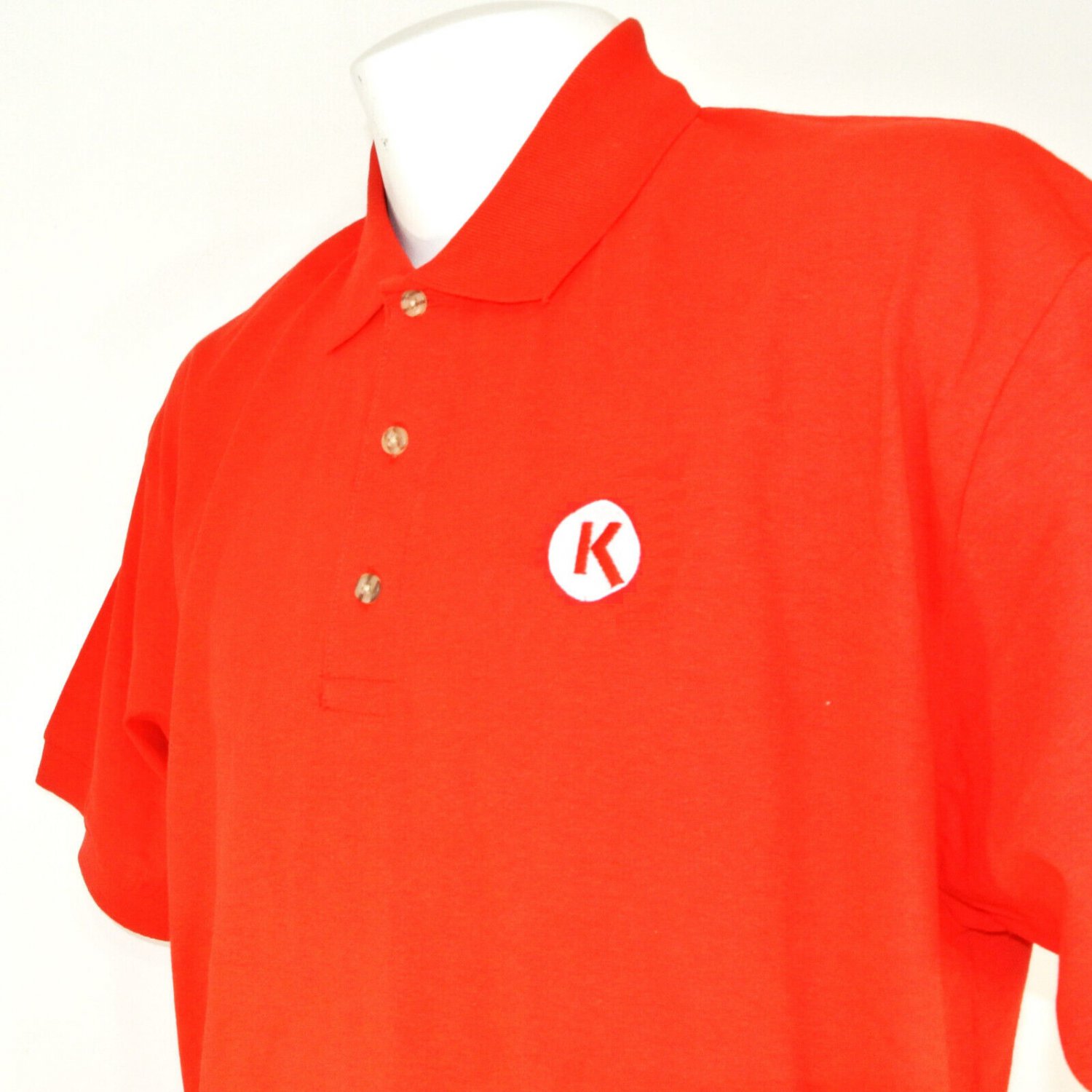 CIRCLE K Convenience Store Employee Uniform Polo Shirt Red Size L Large NEW
