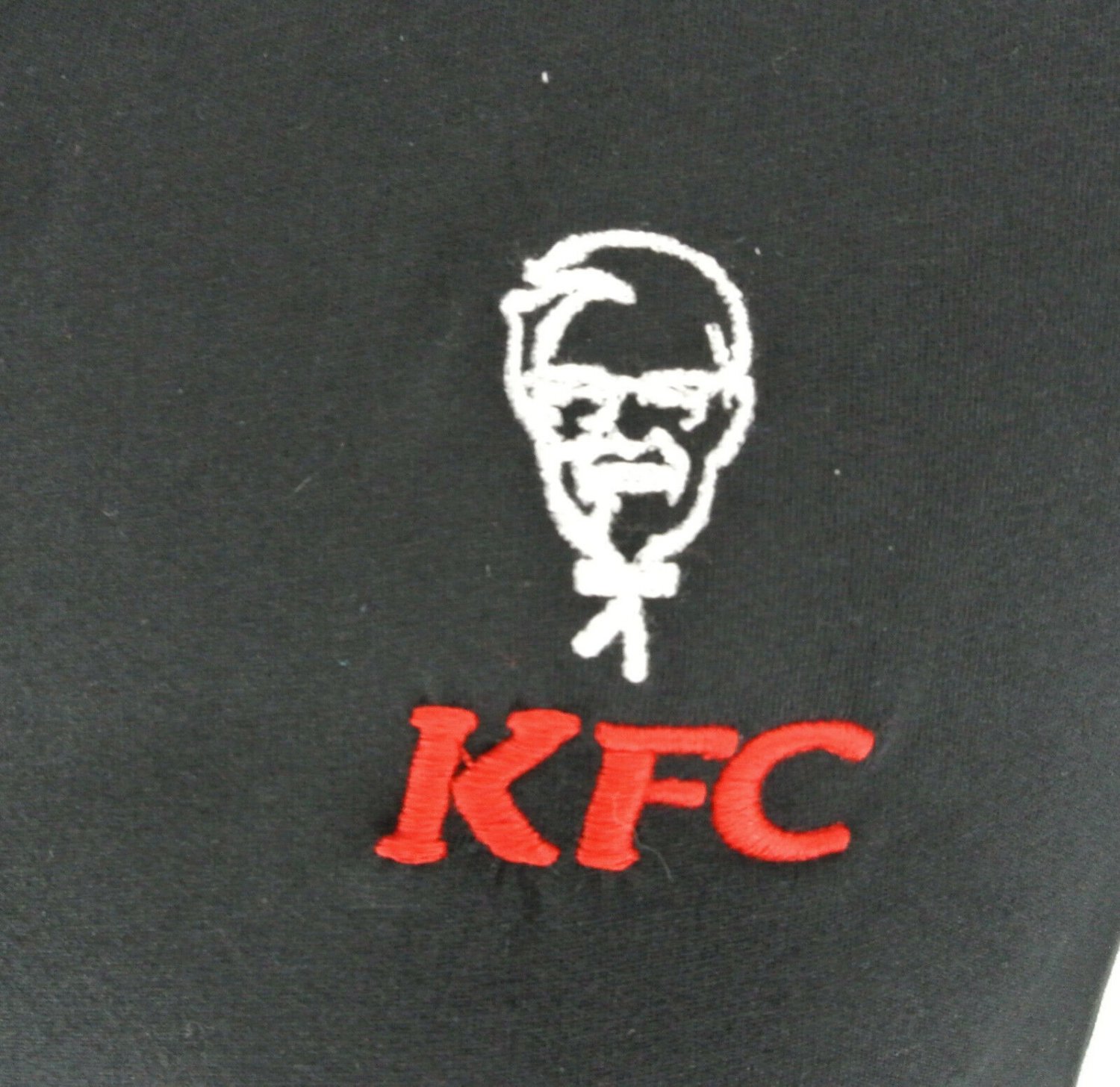 KFC Kentucky Fried Chicken Employee Uniform Polo Shirt Black Size M ...