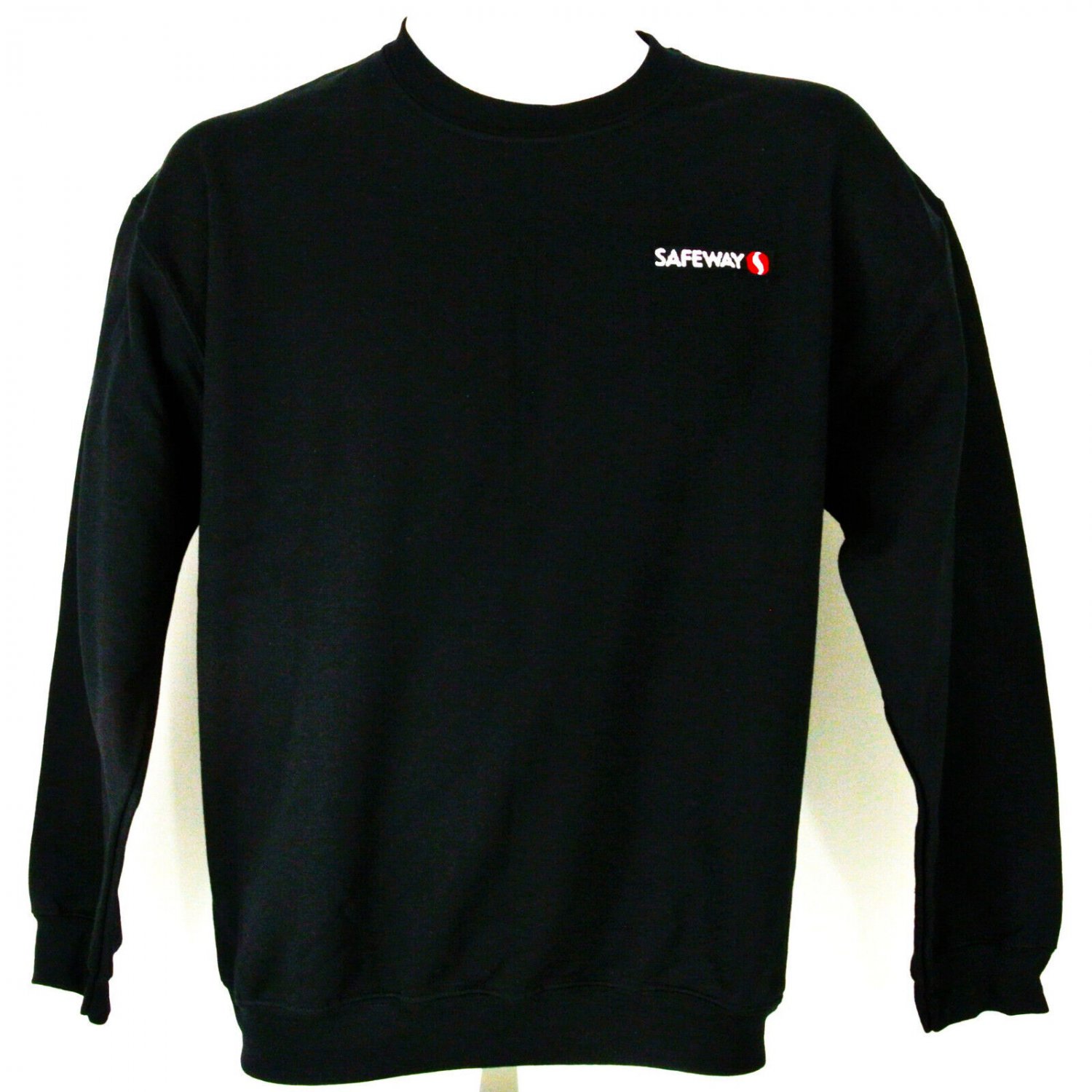 SAFEWAY Grocery Store Employee Uniform Sweatshirt Black Size L NWT