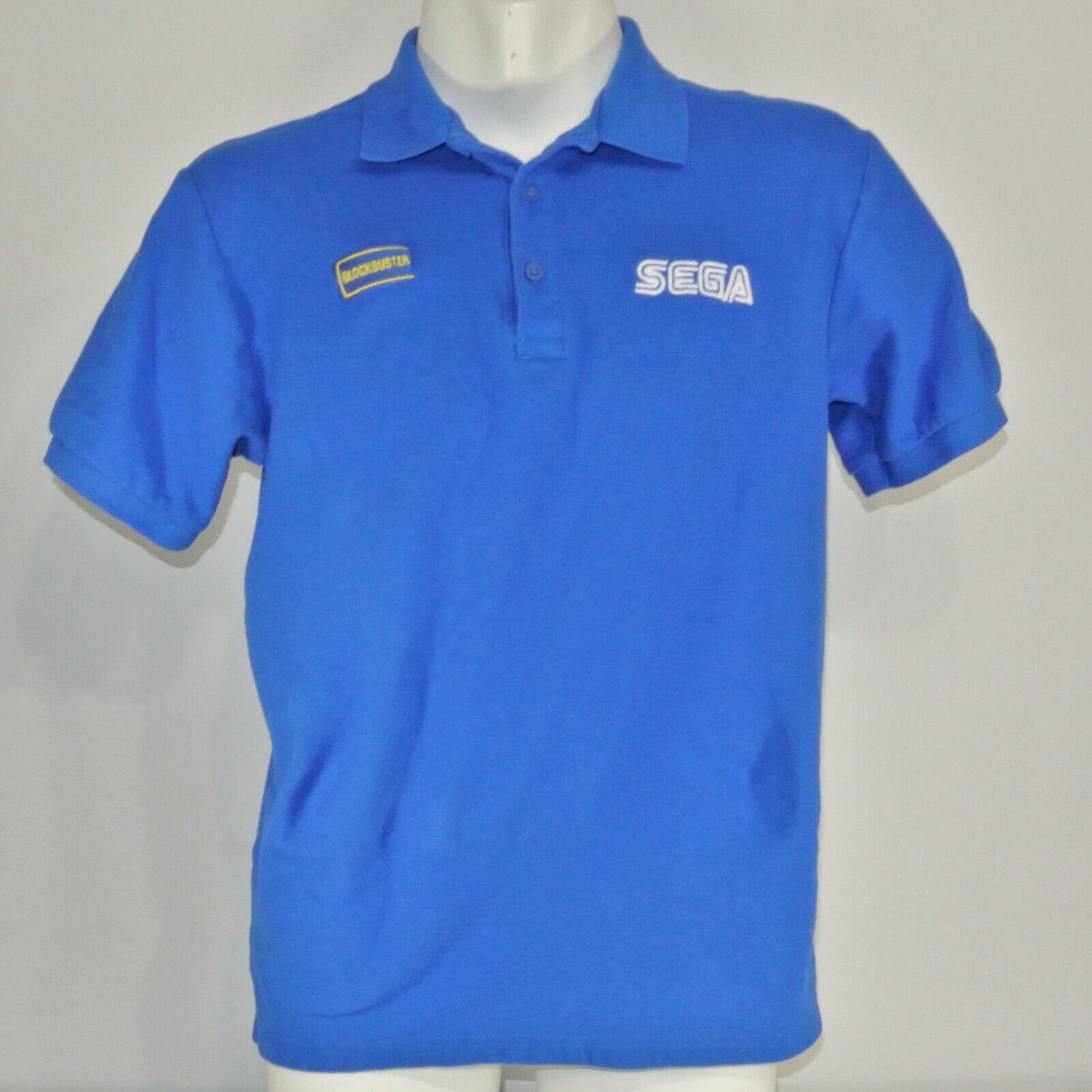 SEGA Blockbuster Video Employee Uniform Promo Shirt Size L Large Vintage