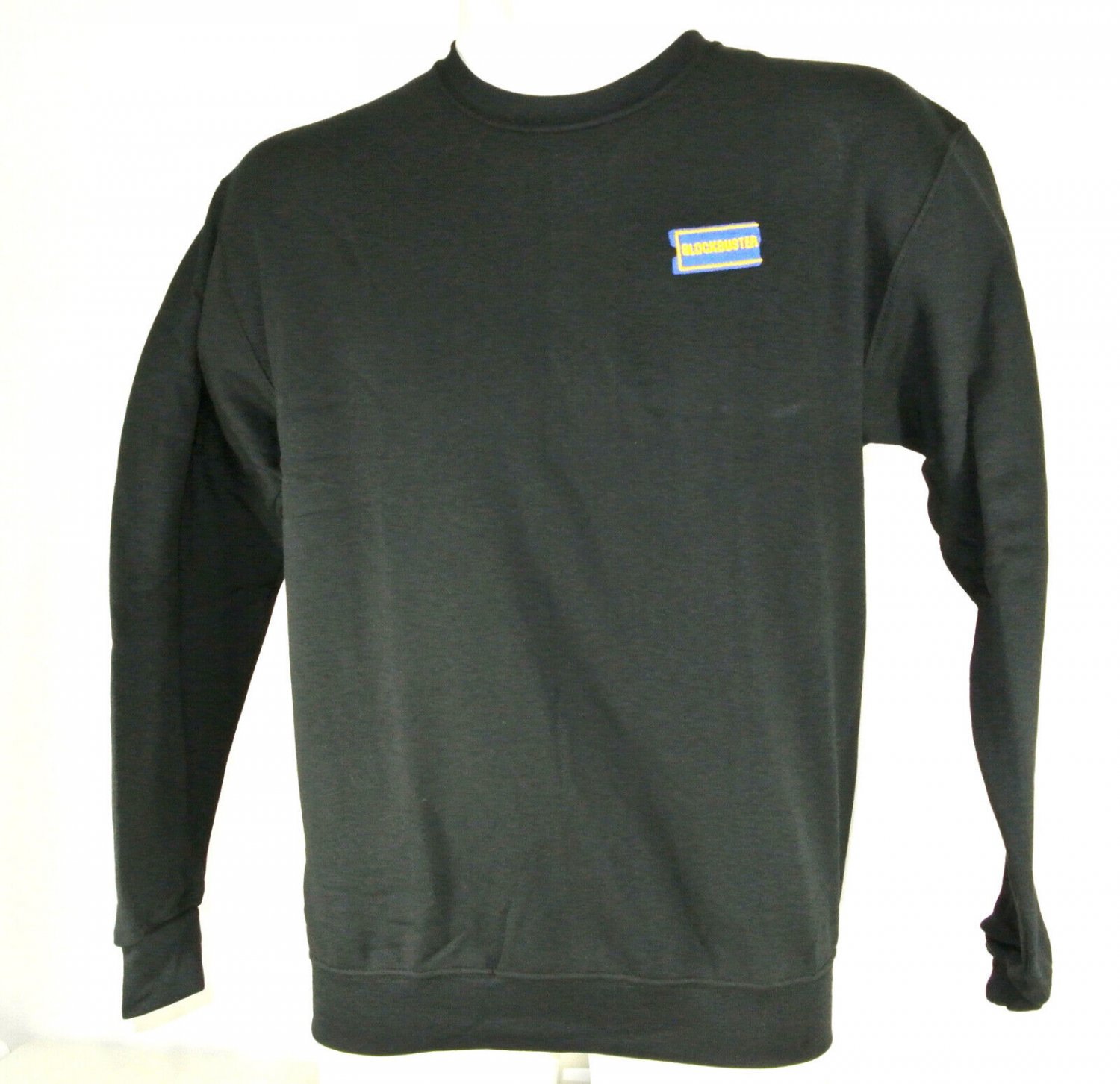 BLOCKBUSTER VIDEO Vintage Employee Uniform Sweatshirt Black Size XL NWT