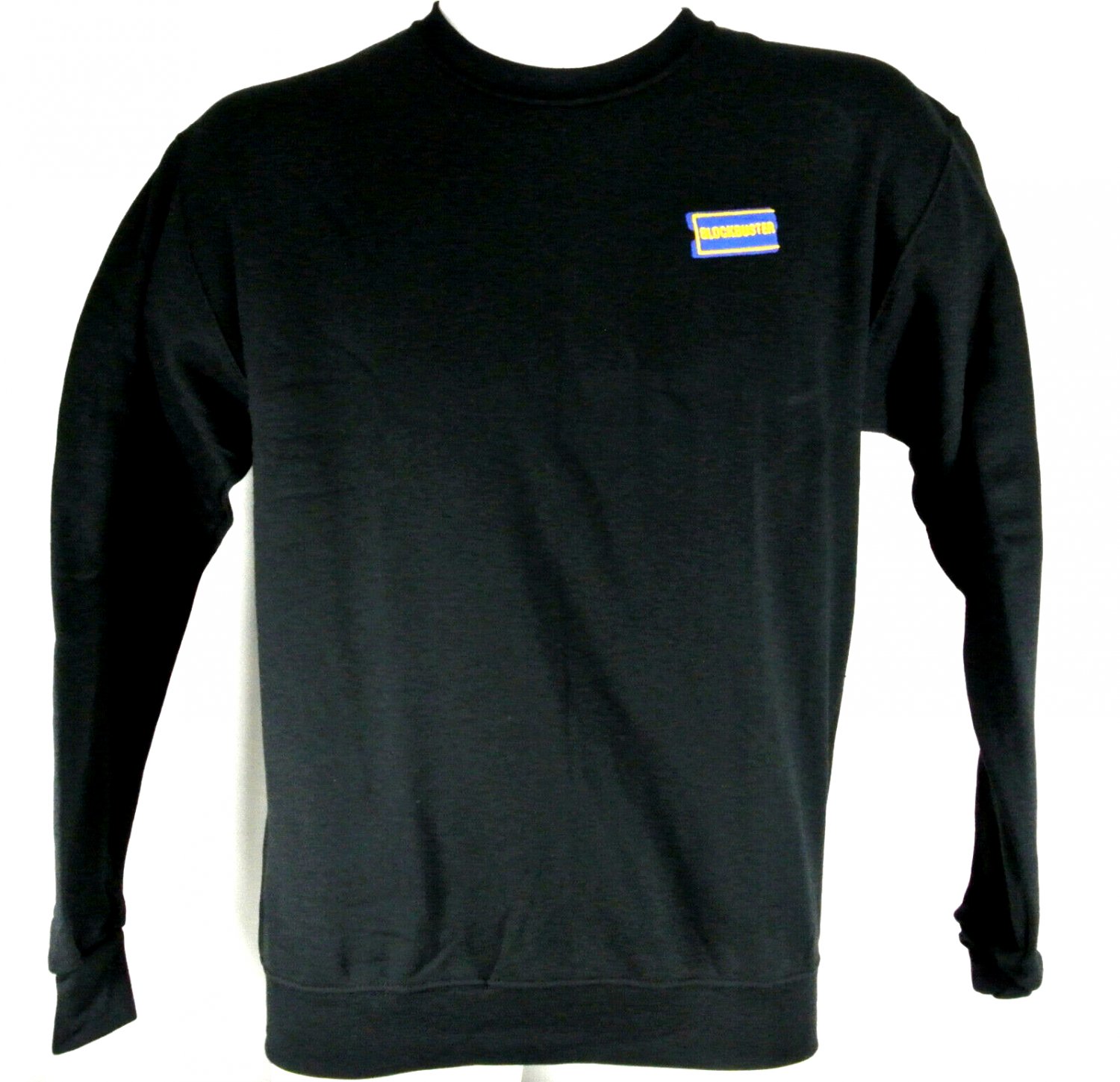 BLOCKBUSTER VIDEO Vintage Employee Uniform Sweatshirt Black Size XL NWT