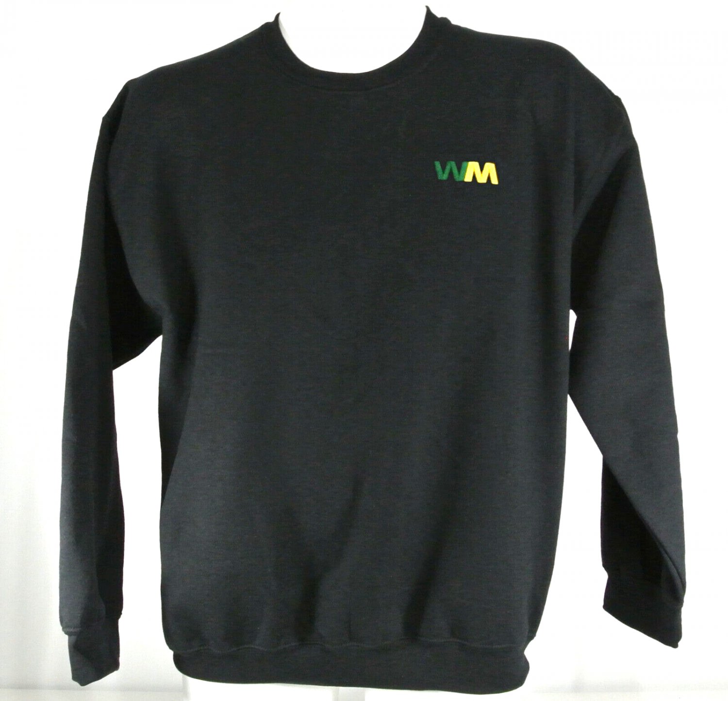 WASTE MANAGEMENT Employee Uniform Sweatshirt Black Size L Large NWT