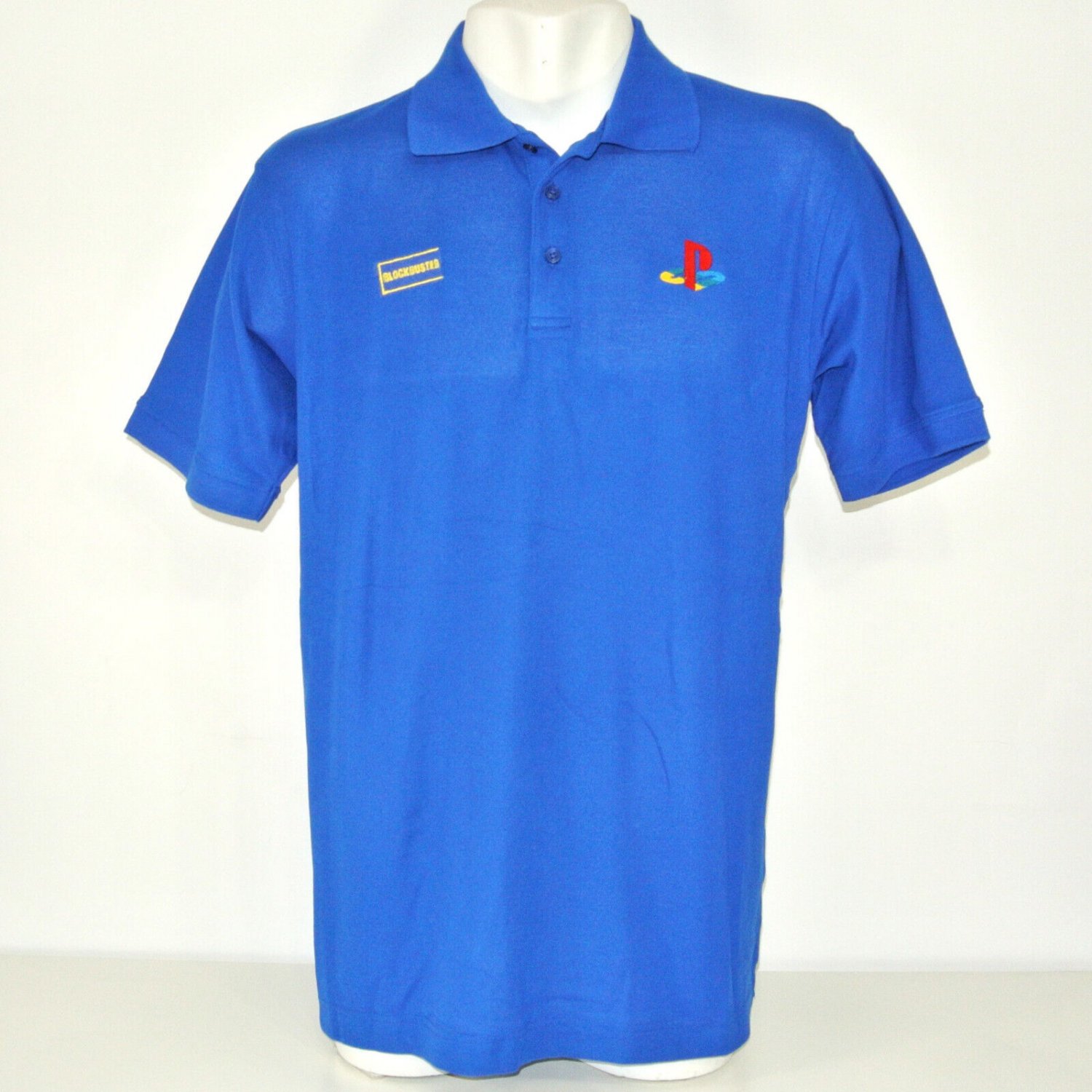 SONY PLAYSTATION Blockbuster Video Employee Uniform Promo Shirt Size ...