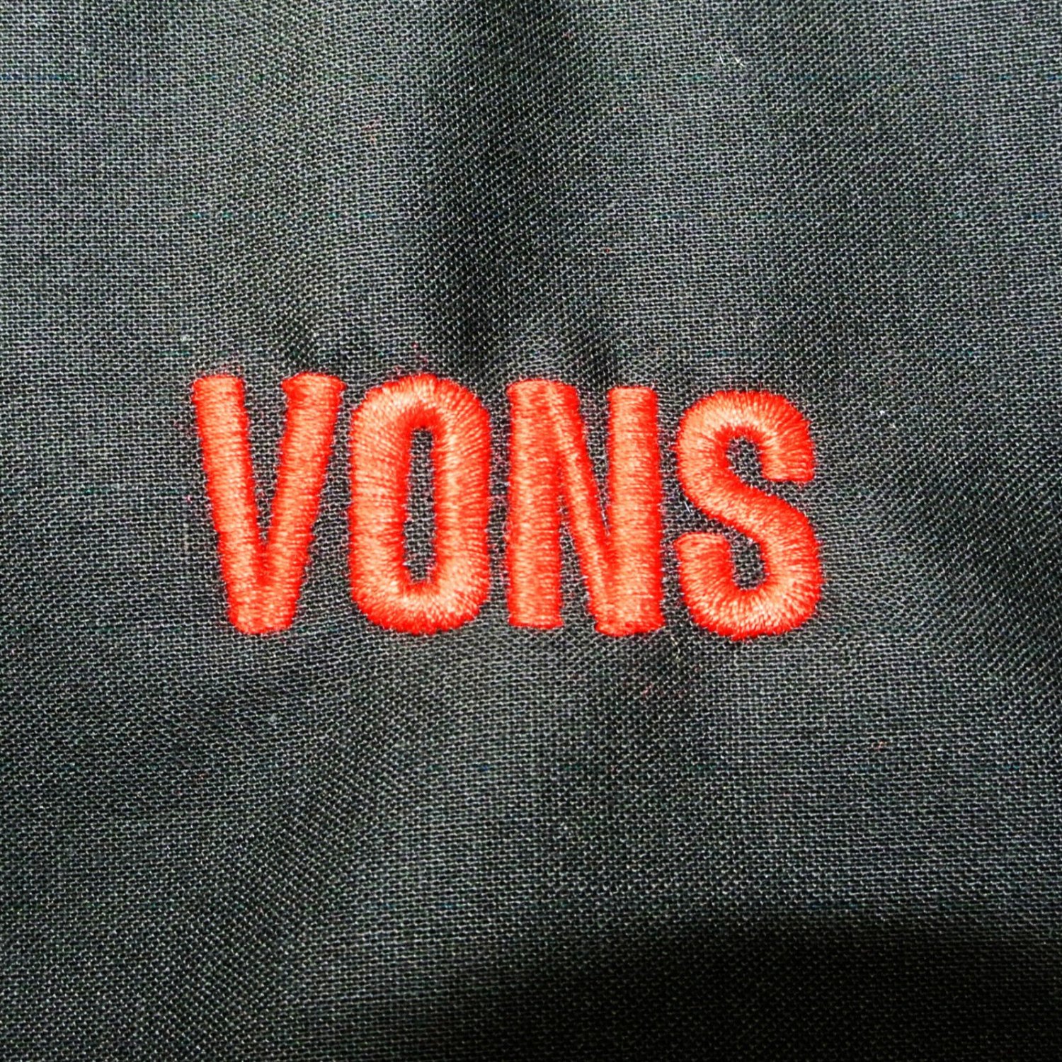 VONS Grocery Store Employee Uniform Polo Shirt Black Size XL NEW