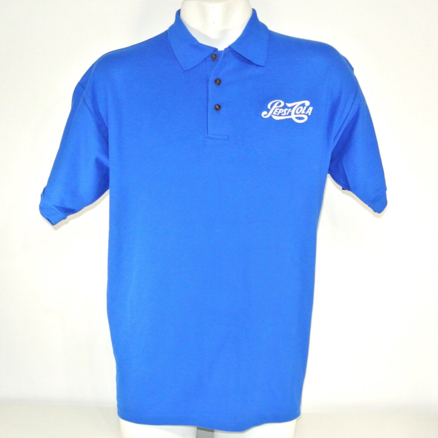 PEPSI Cola Merchandiser Employee Uniform Polo Shirt Blue Size M Medium NEW