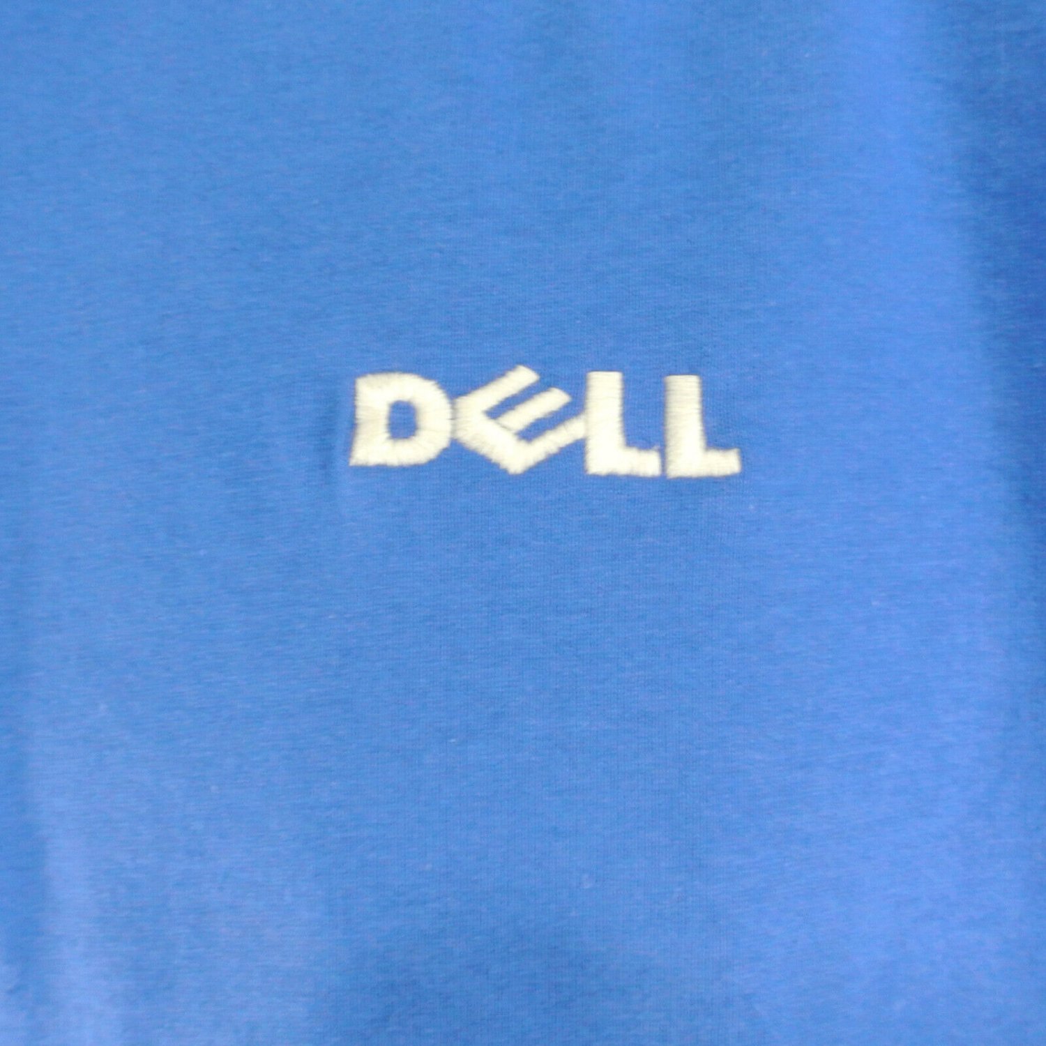 DELL Computers Tech Employee Uniform Polo Shirt Blue Size M Medium NEW