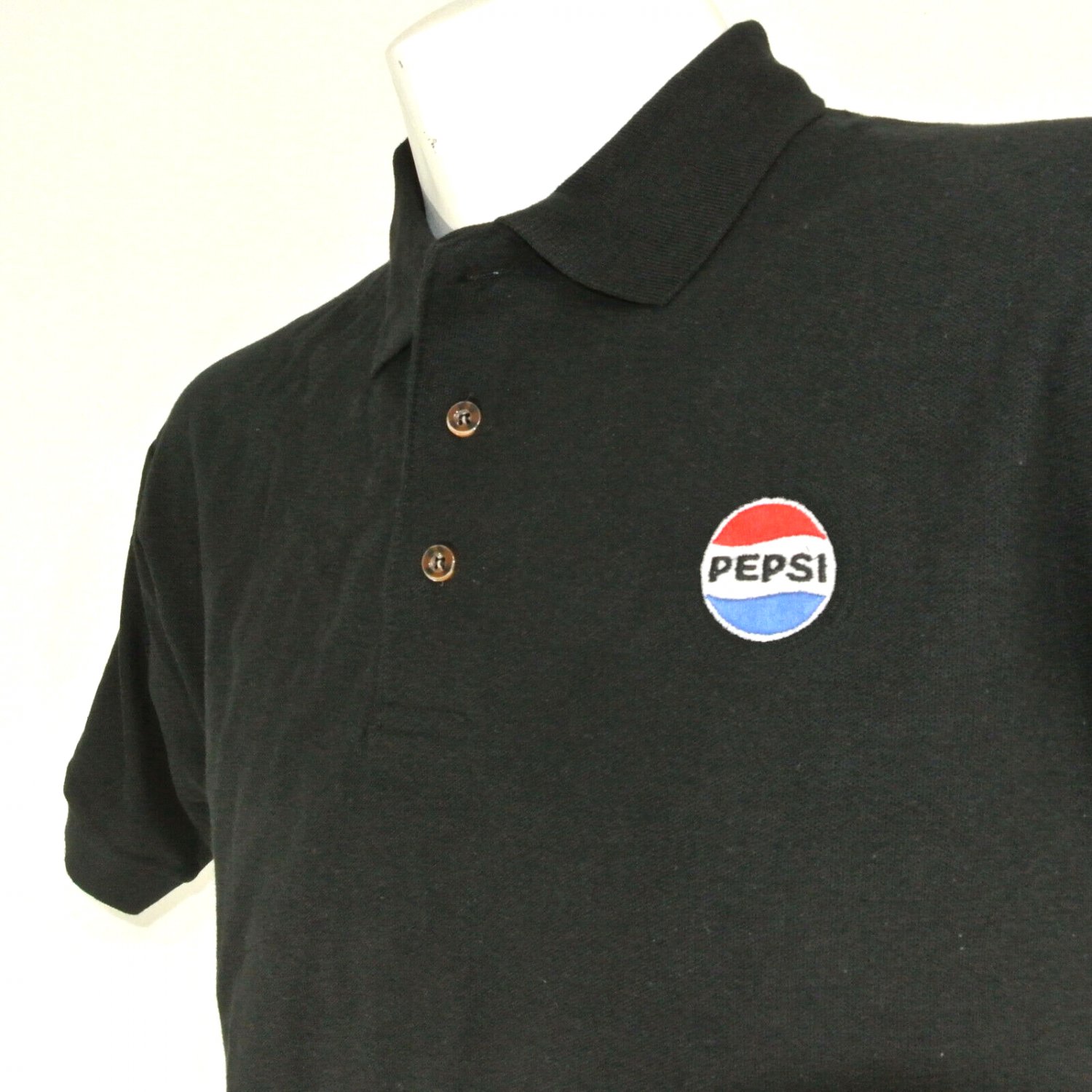 PEPSI 2023 Logo Merchandiser Employee Uniform Polo Shirt Black Size XL NEW