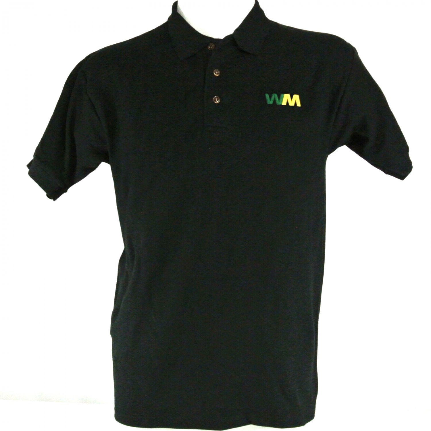 WASTE MANAGEMENT Employee Uniform Polo Shirt Black Size L Large NEW