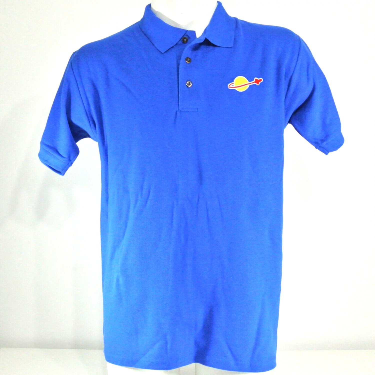 LEGO SPACE Legoland Uniform Polo Shirt Blue Size L Large NEW