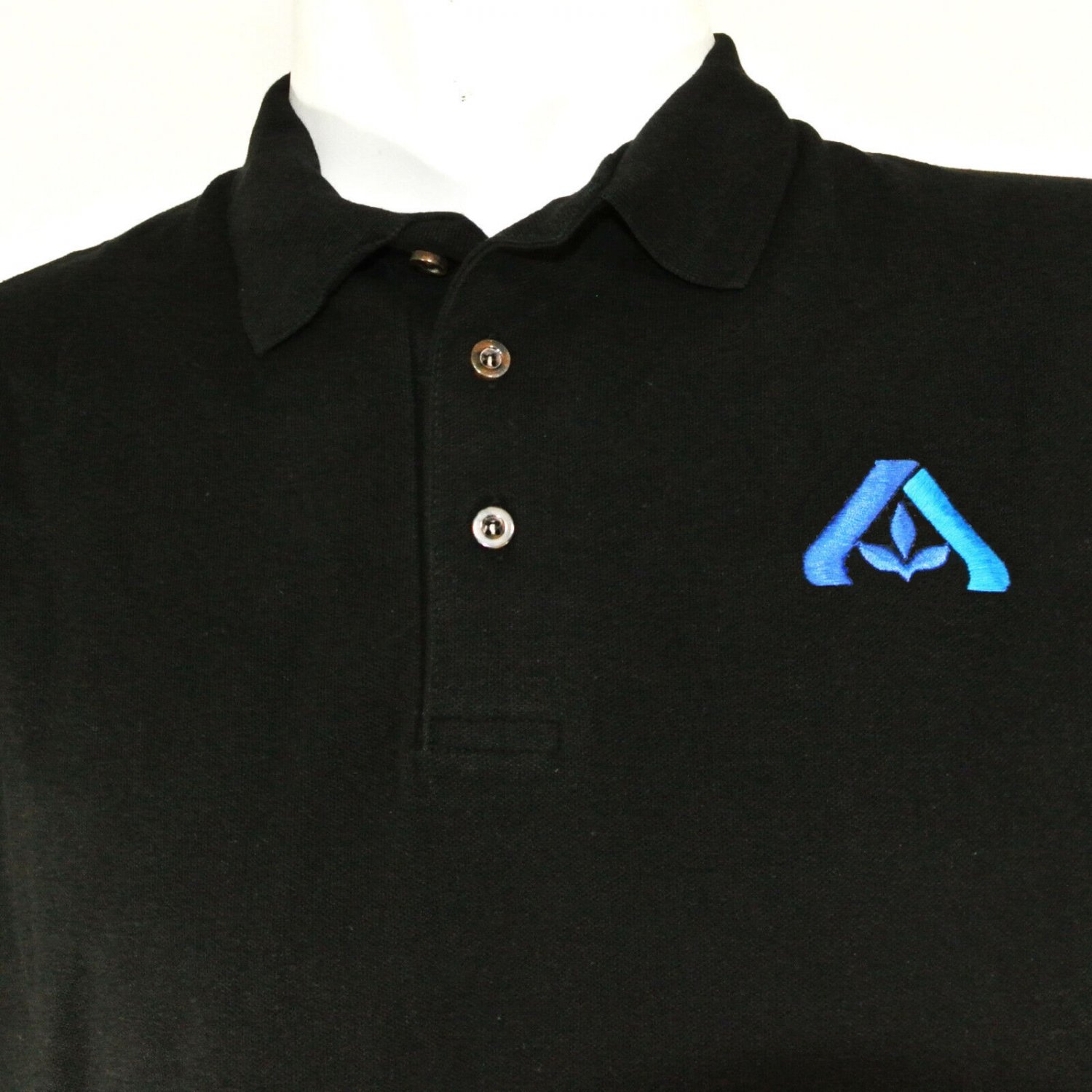 ALBERTSONS Grocery Store Employee Uniform Polo Shirt Black Size M ...