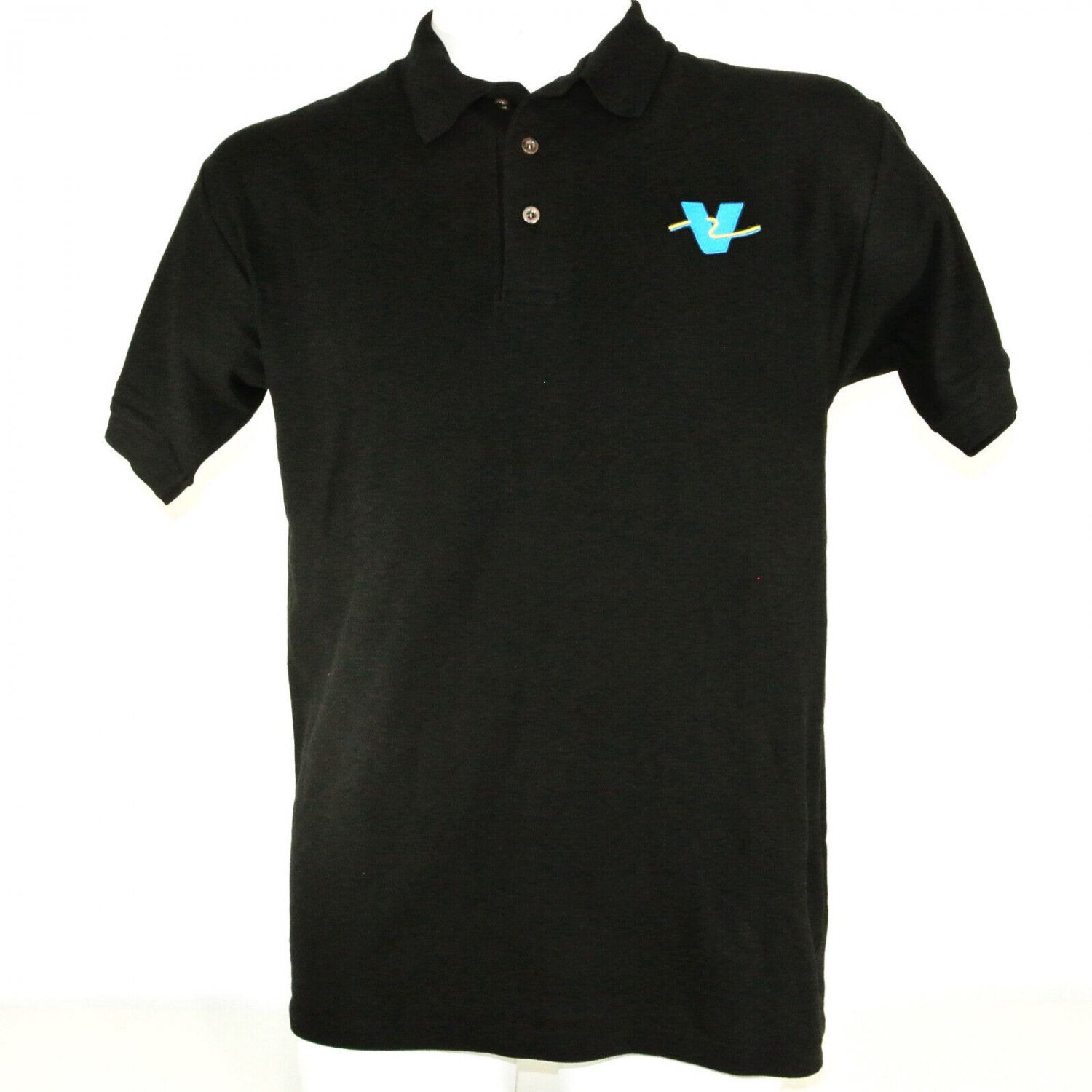 VALERO Energy Gas Station Oil Employee Uniform Polo Shirt Black Size ...