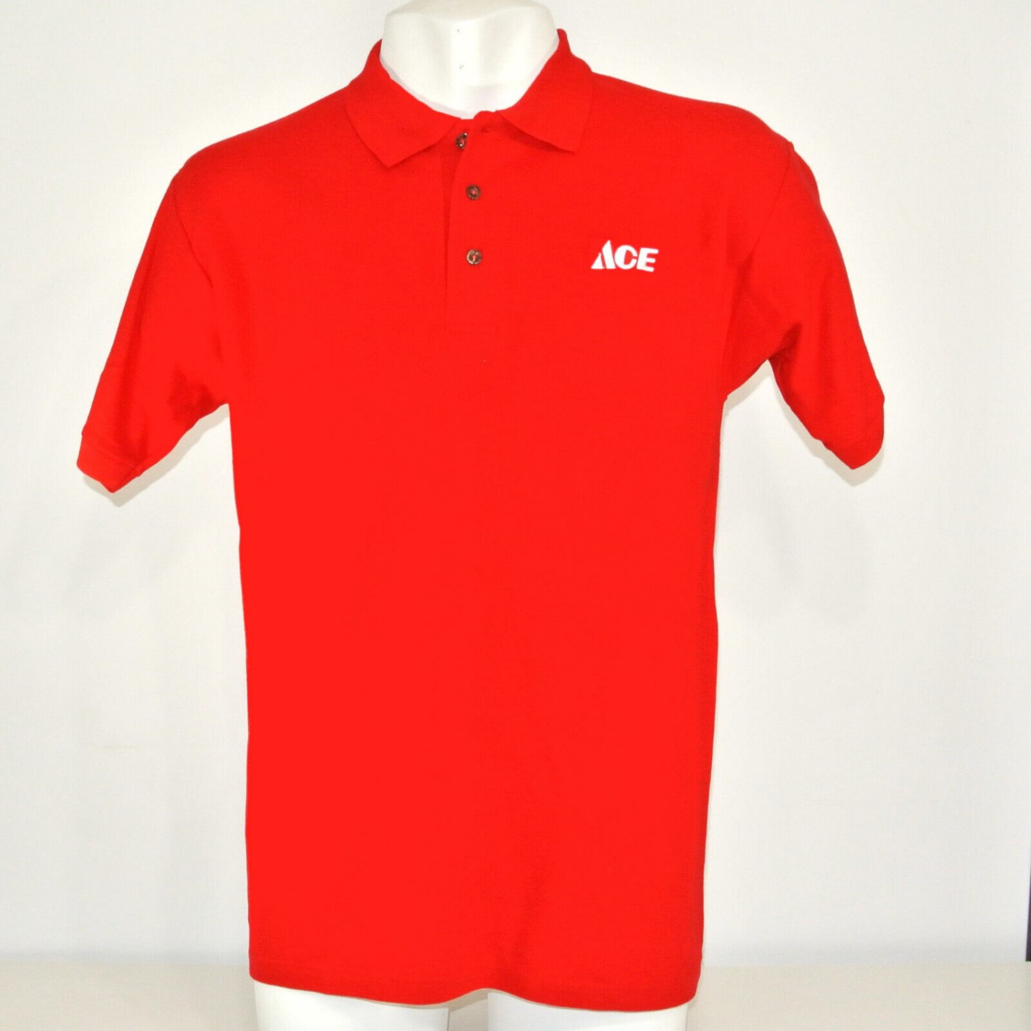 ACE HARDWARE Store Employee Uniform Polo Shirt Red Size L Large NEW