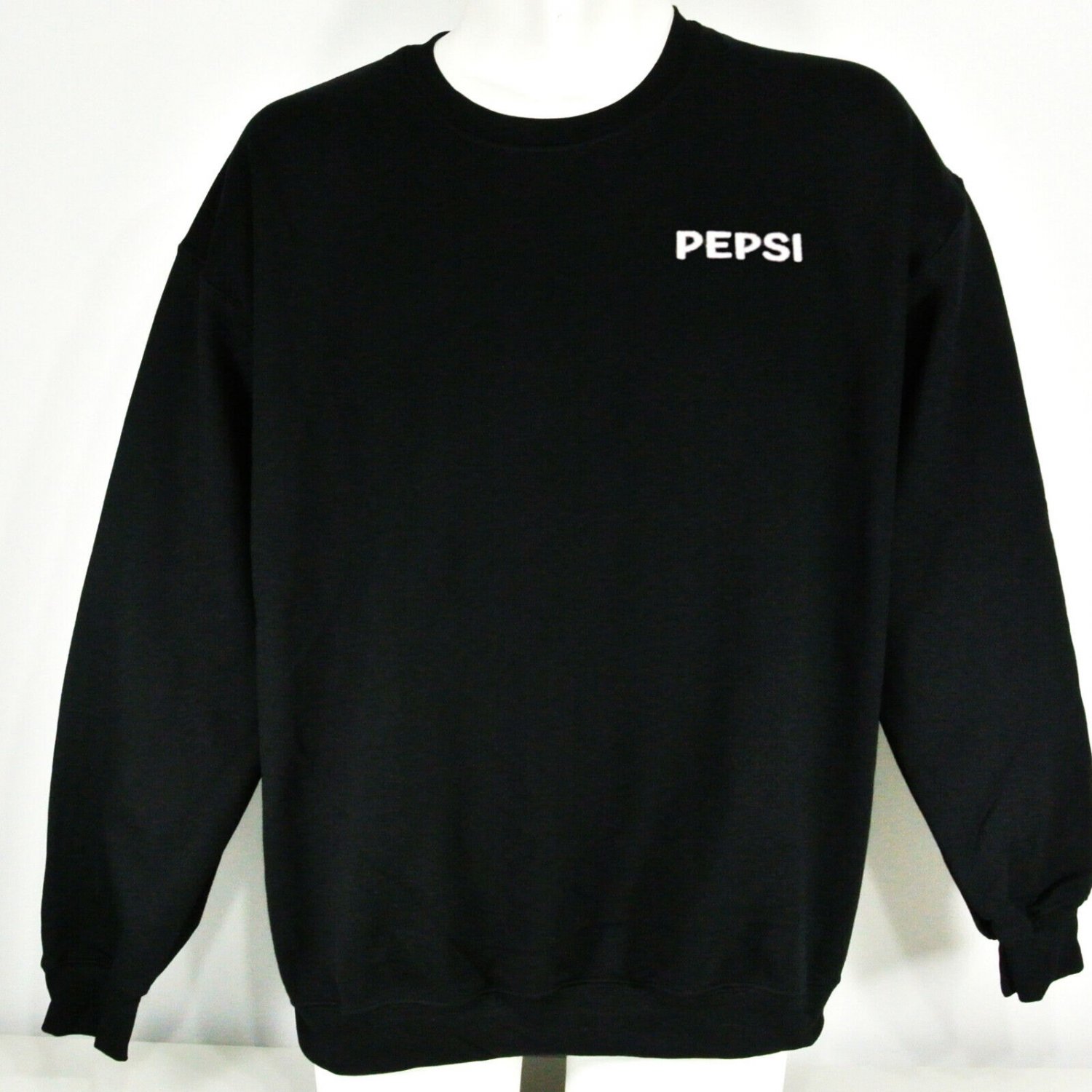 PEPSI Cola Merchandising Employee Uniform Sweatshirt Black Size L Large NEW