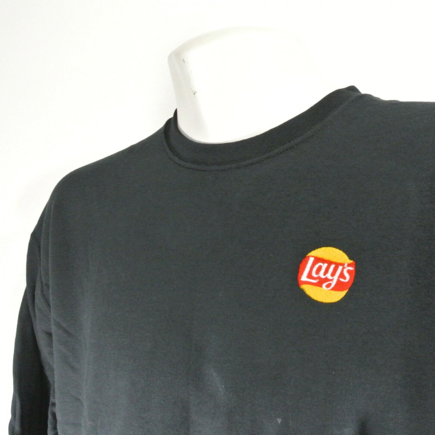 LAY'S Frito Lay Pepsico Employee Uniform Sweatshirt Black Size L Large NEW