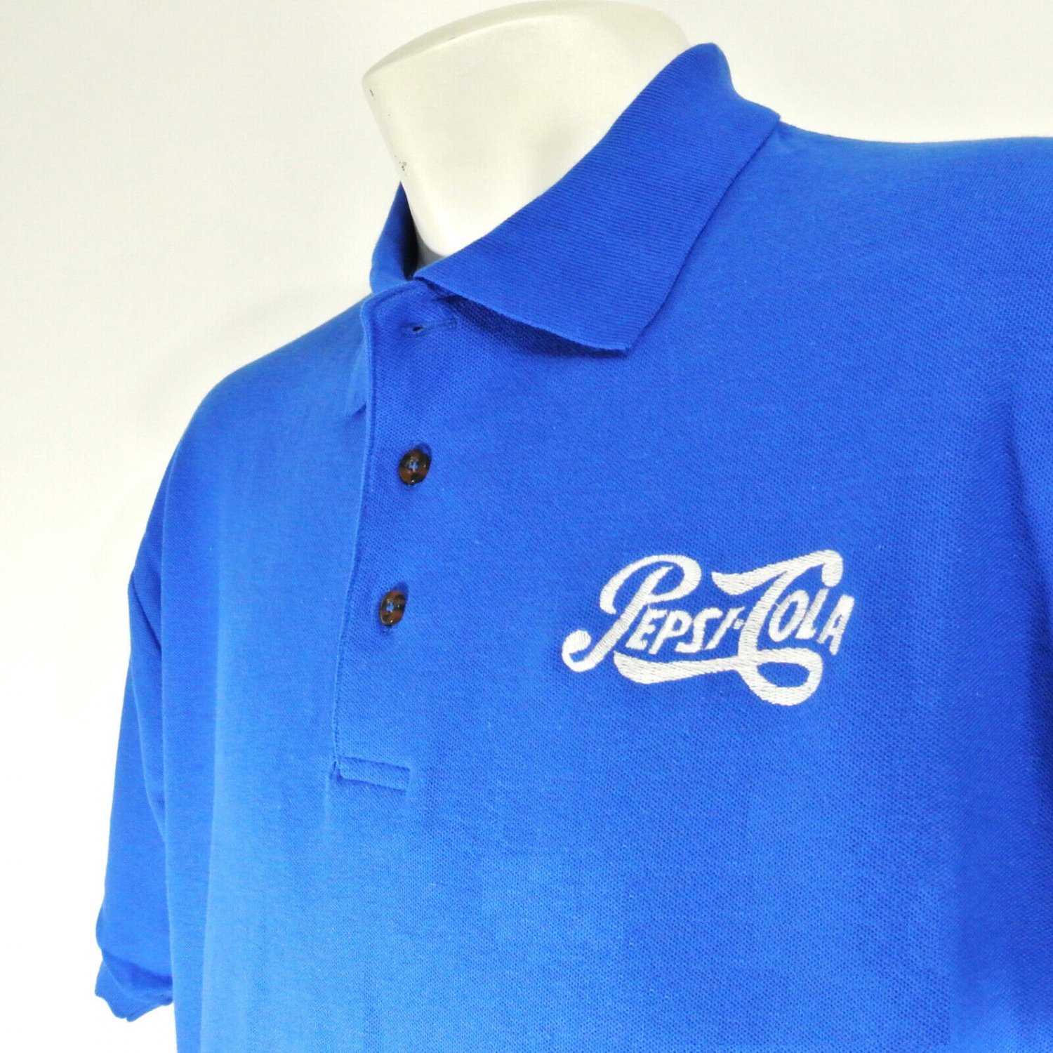 PEPSI Cola Merchandiser Employee Uniform Polo Shirt Blue Size XL NEW