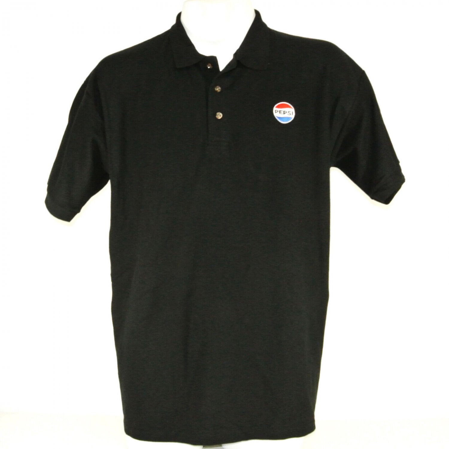 PEPSI Cola Delivery Employee Uniform Polo Shirt Black Size L Large NEW