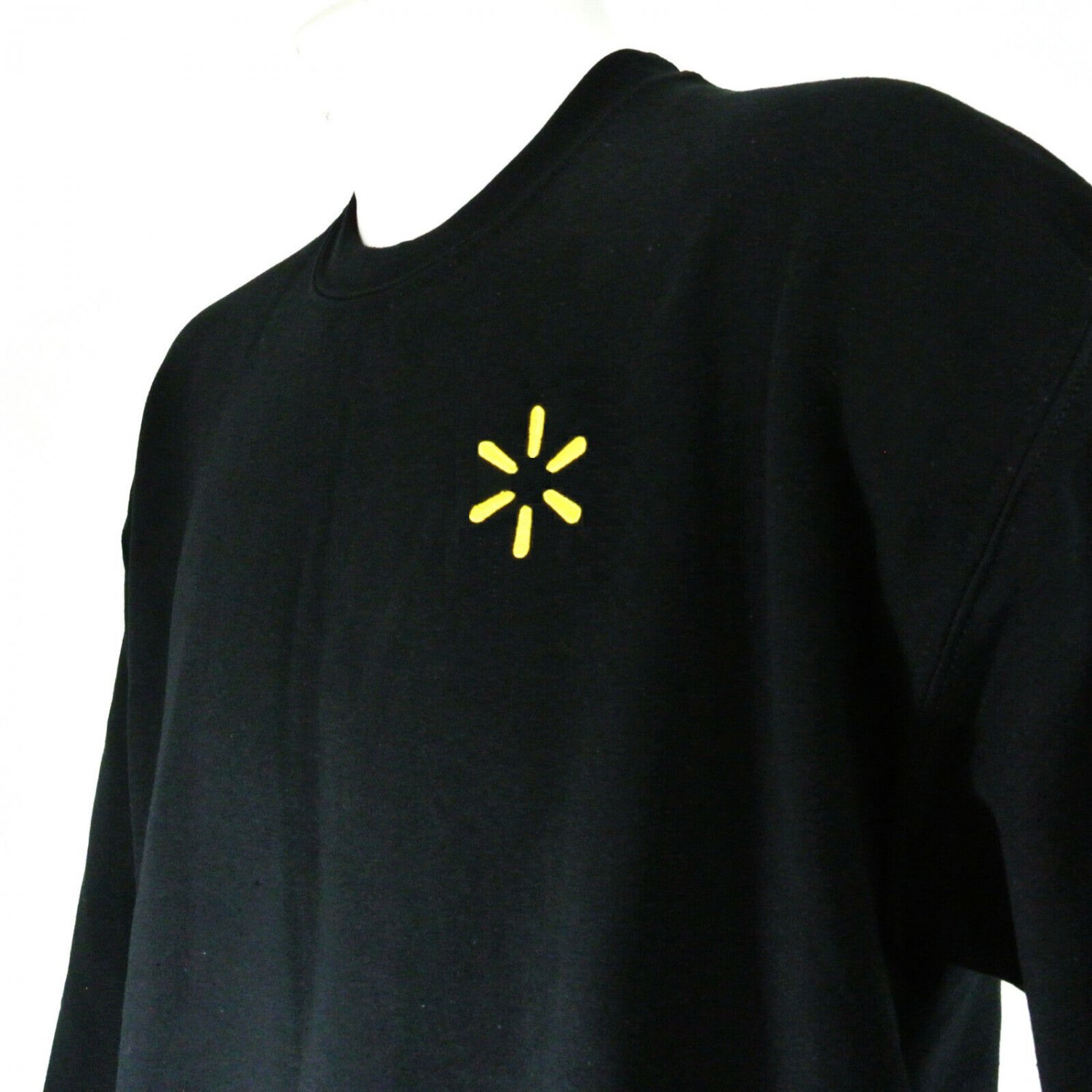 WALMART Spark Associate Employee Uniform Sweatshirt Black Size S Small NEW