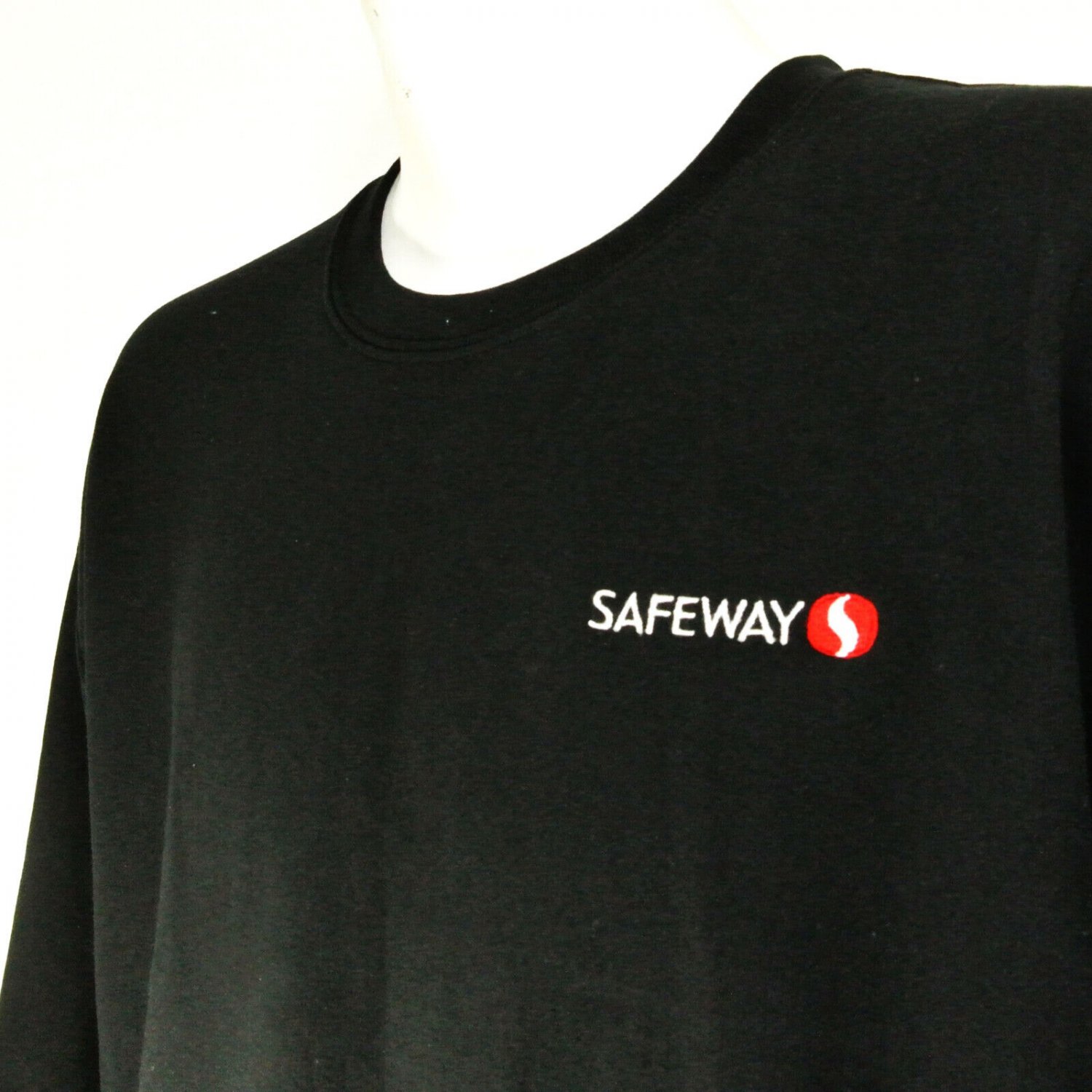 SAFEWAY Grocery Store Employee Uniform Sweatshirt Black Size S Small NEW