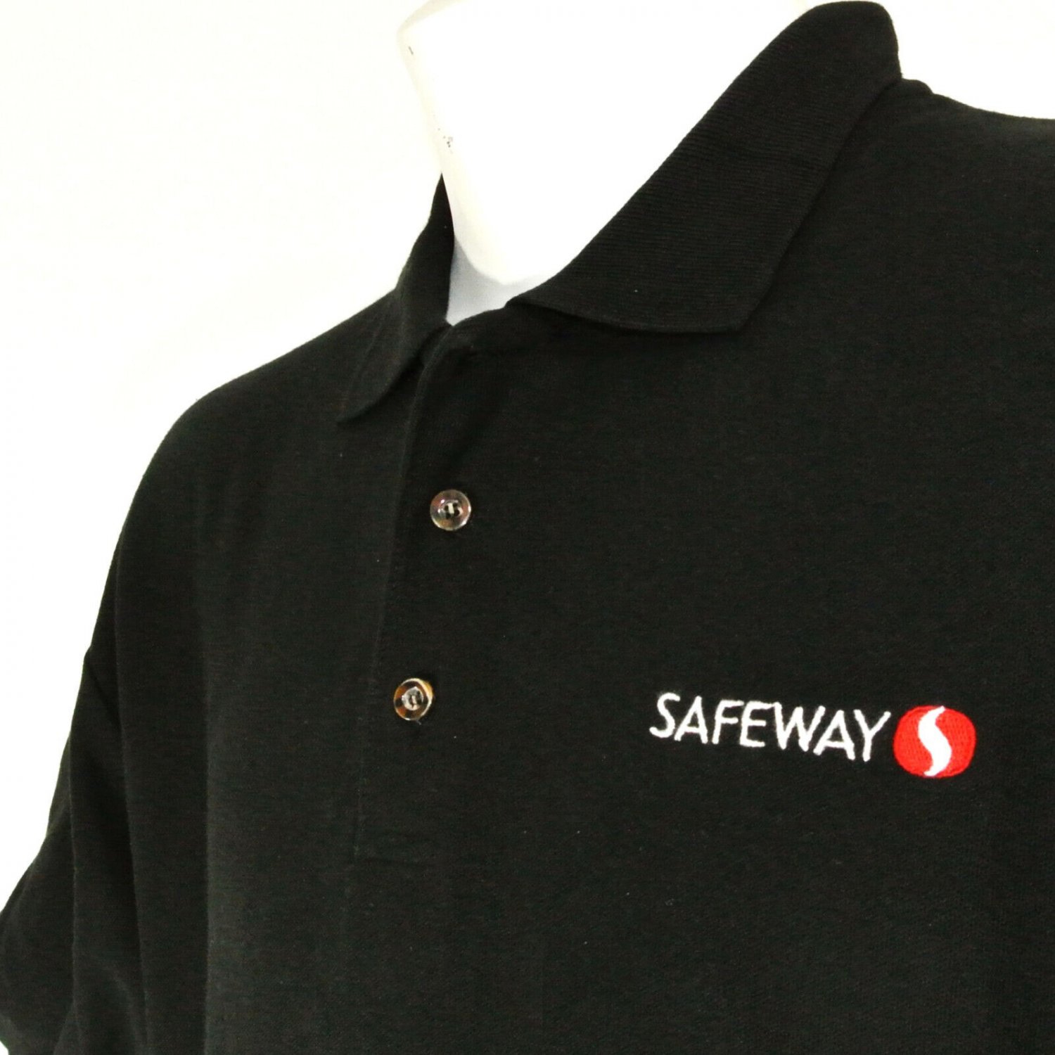 SAFEWAY Grocery Store Employee Uniform Polo Shirt Black Size 2XL NEW