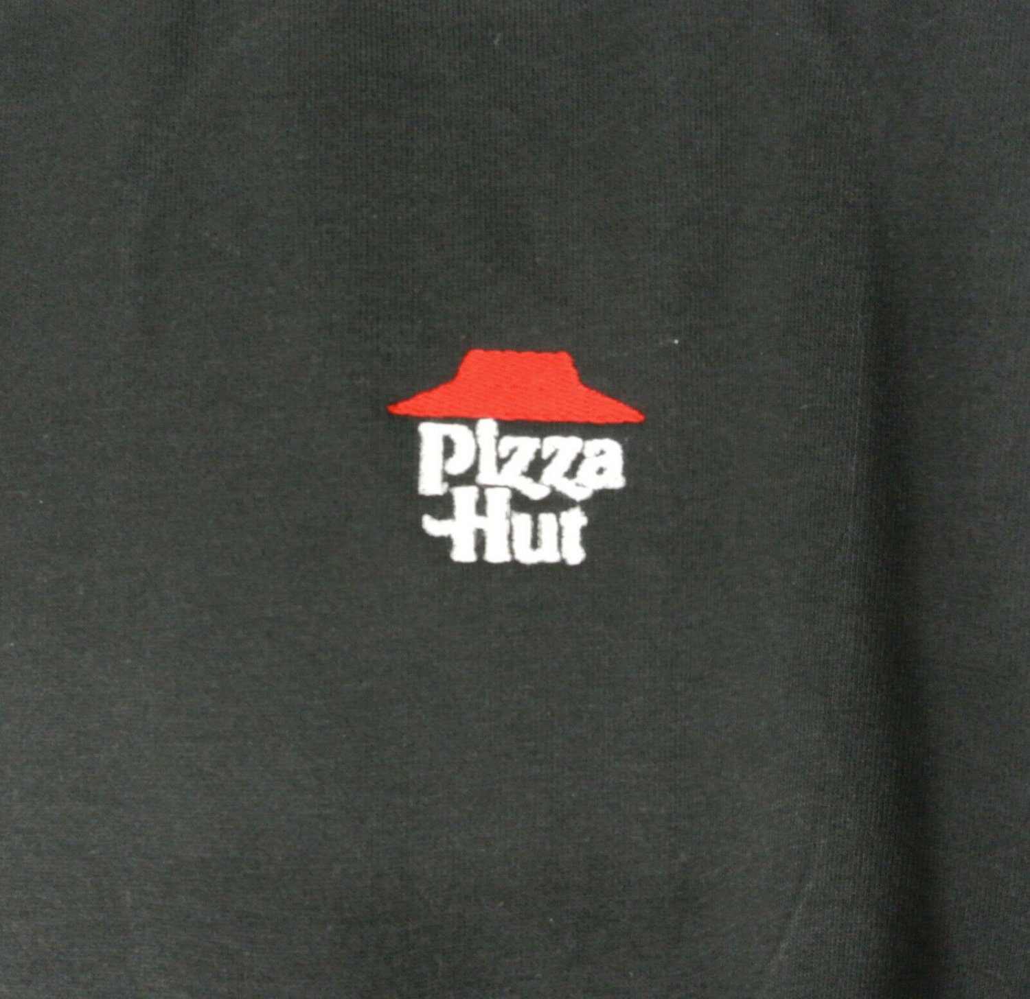 PIZZA HUT Fast Food Employee Uniform Sweatshirt Black Size 2XL NEW